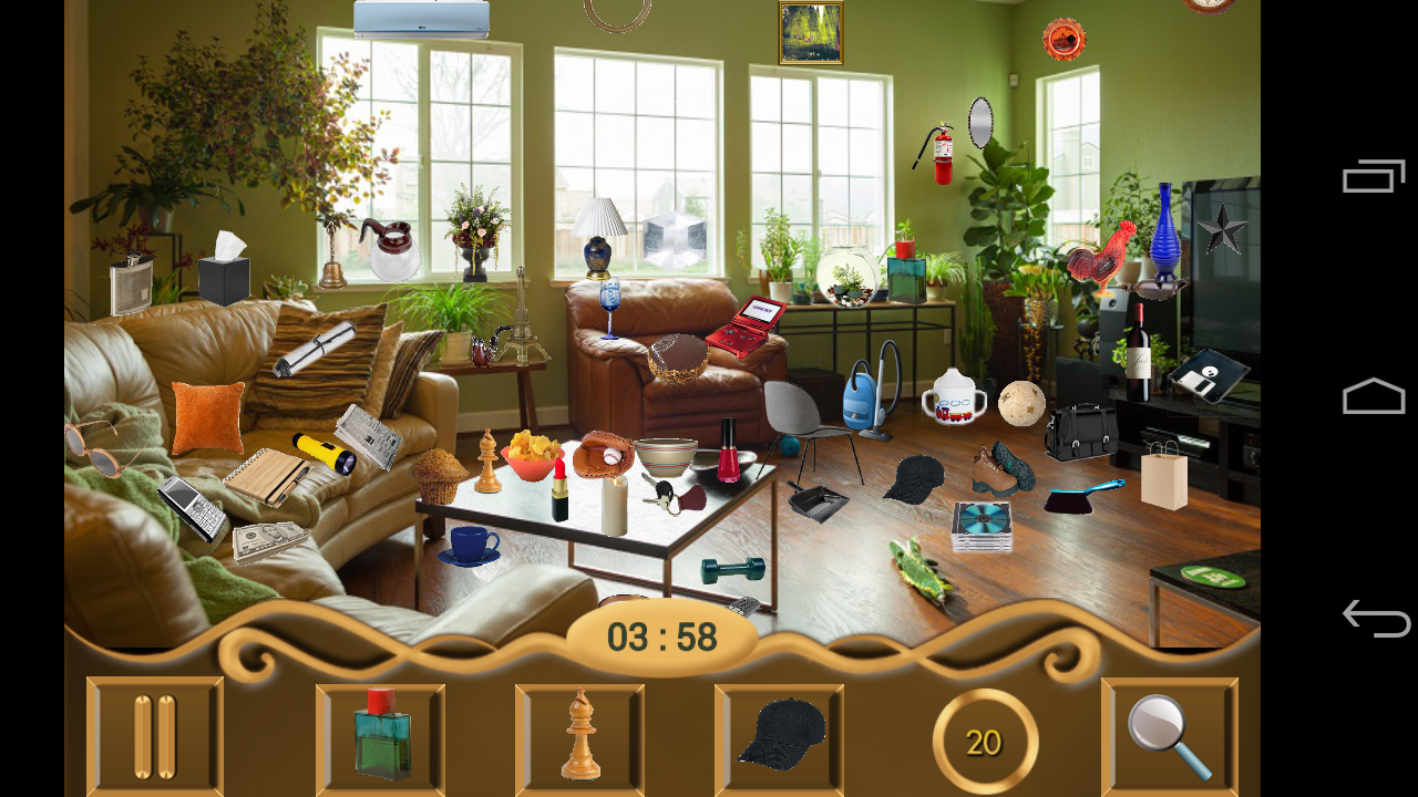 Aplicación hidden objects living room en Amazon Appstore