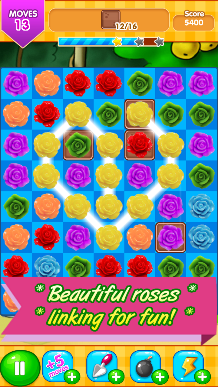 Rose Paradise - most popular flower matching games for adults free ...