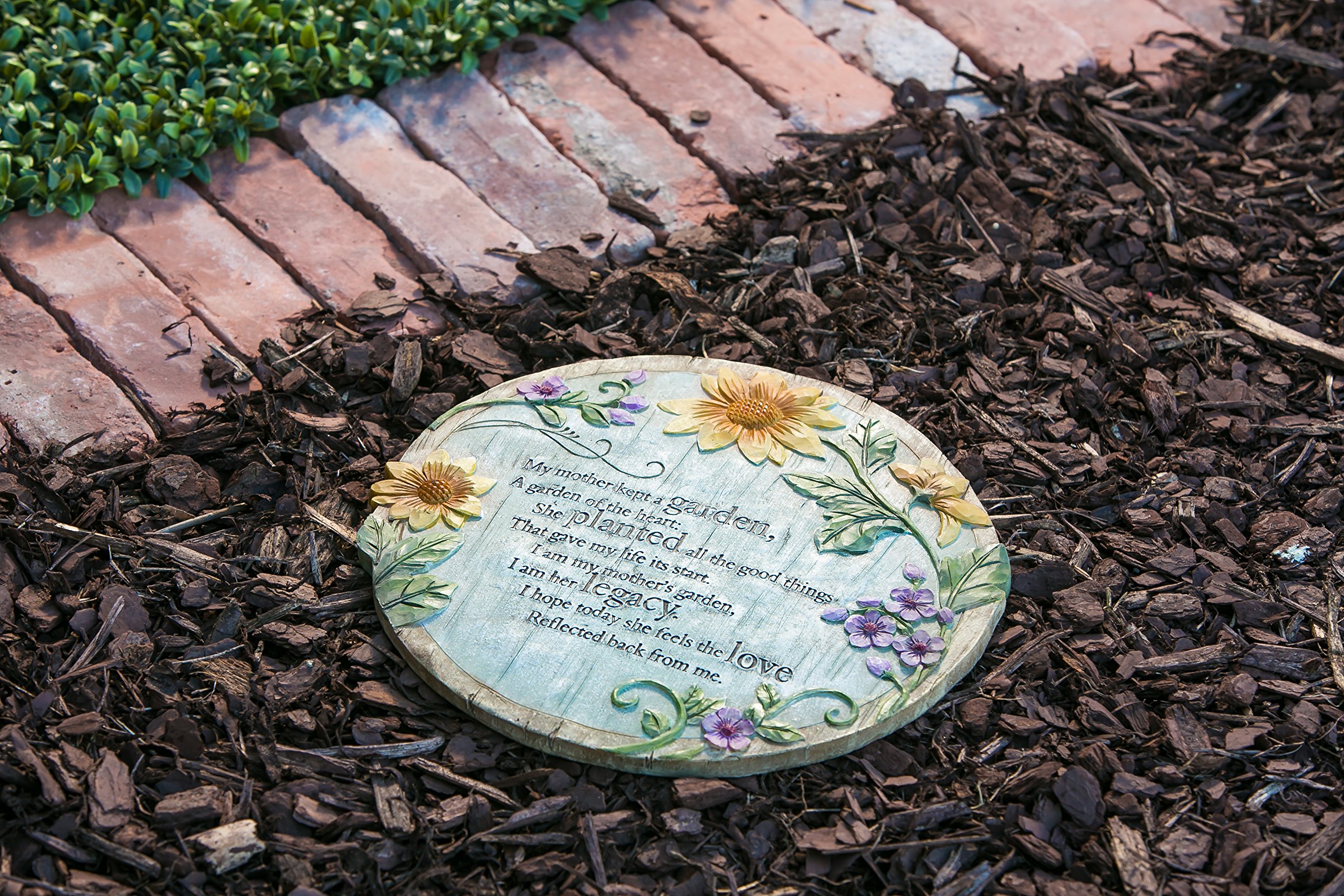 Evergreen Memorial Stones | My Mother Kept a Garden | 12 Inches Wide ...