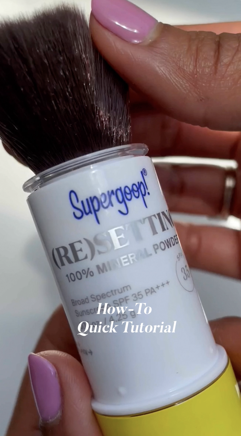 Watch How-to Supergoop! ﹙Re﹚setting Powder Sunscreen SPF 35 on Amazon Live