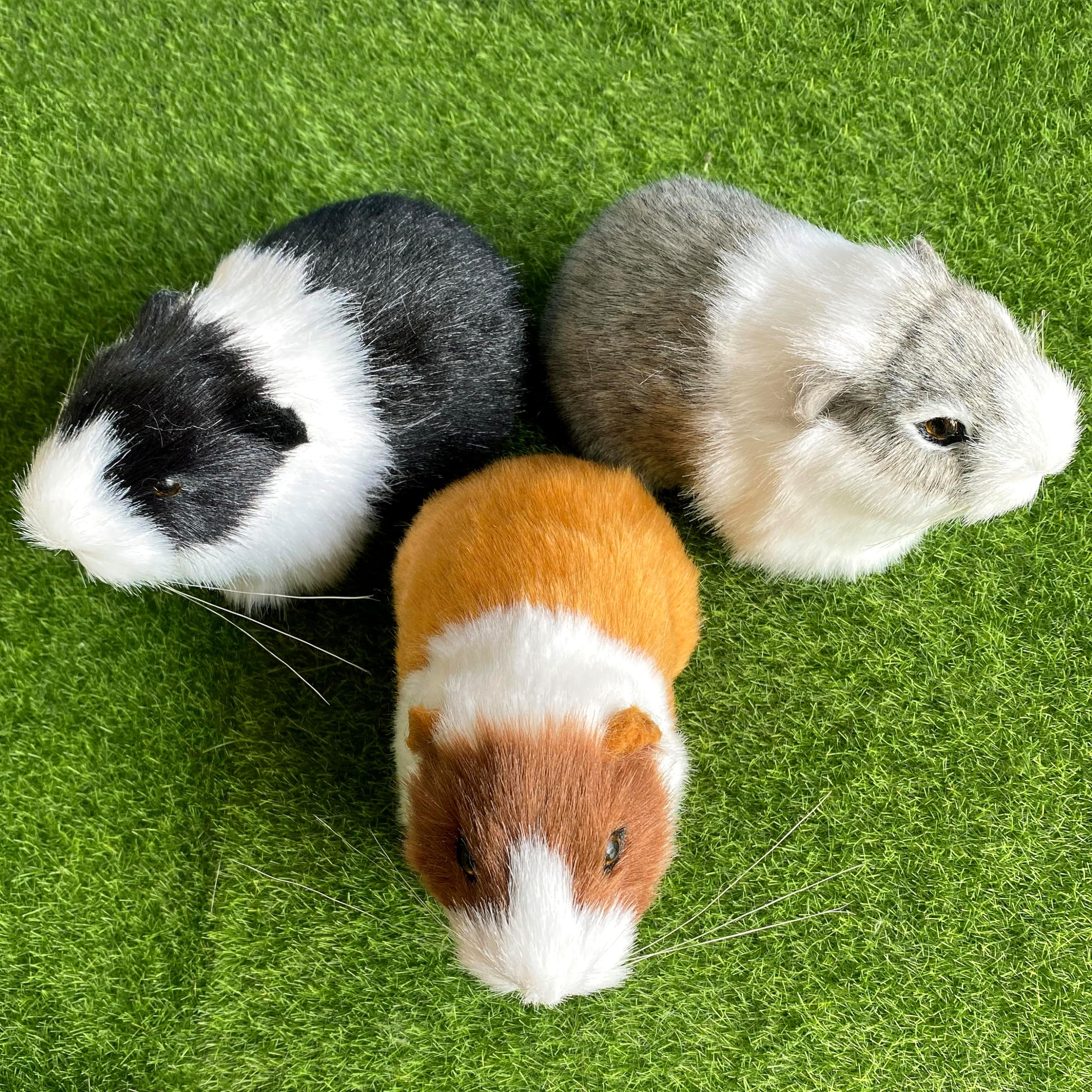 Amazon.com: Basuo-9Q Pack of 3 Assorted Color Hamster Figurines Home ...