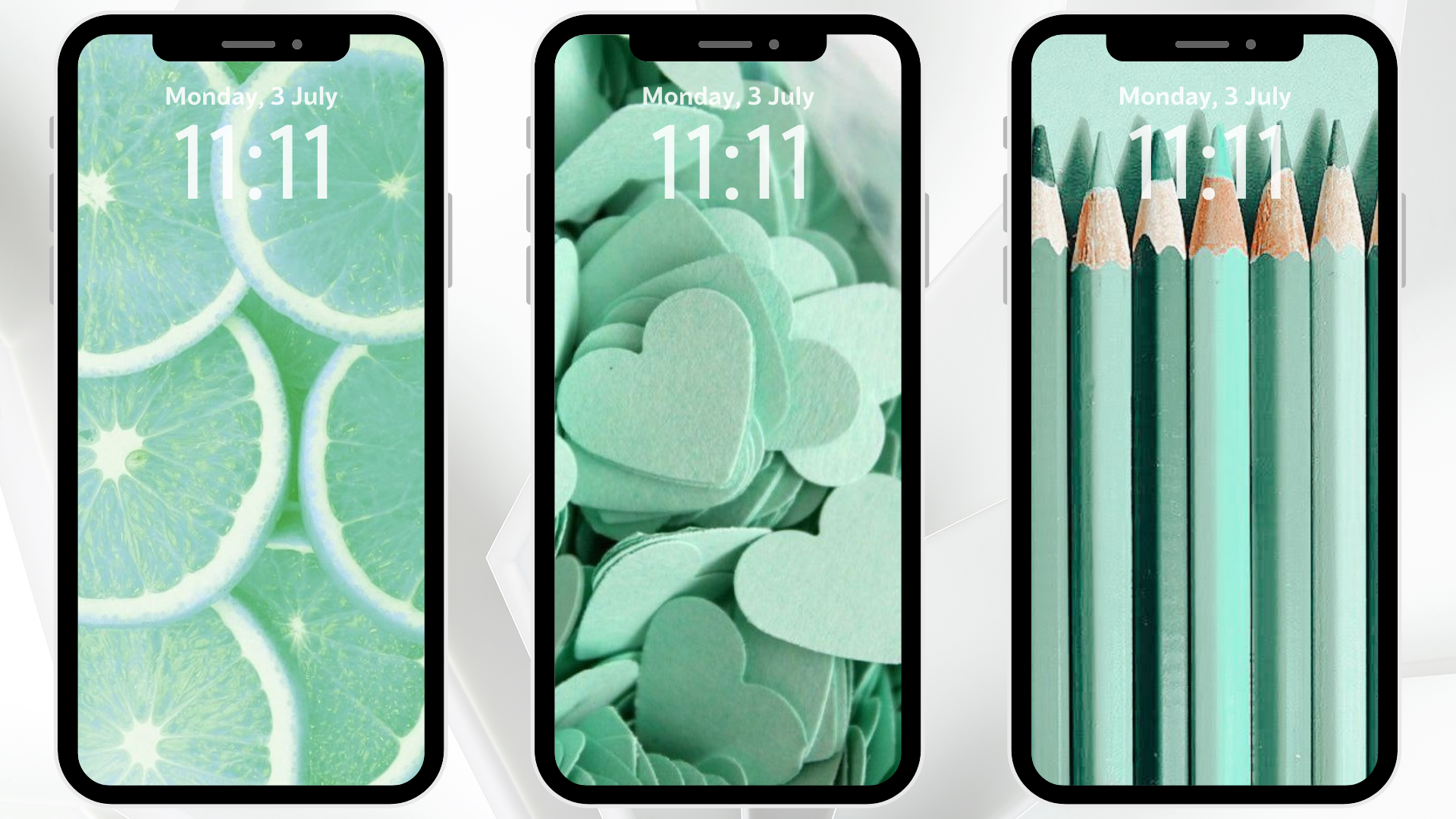 Mint Green Lock Screen