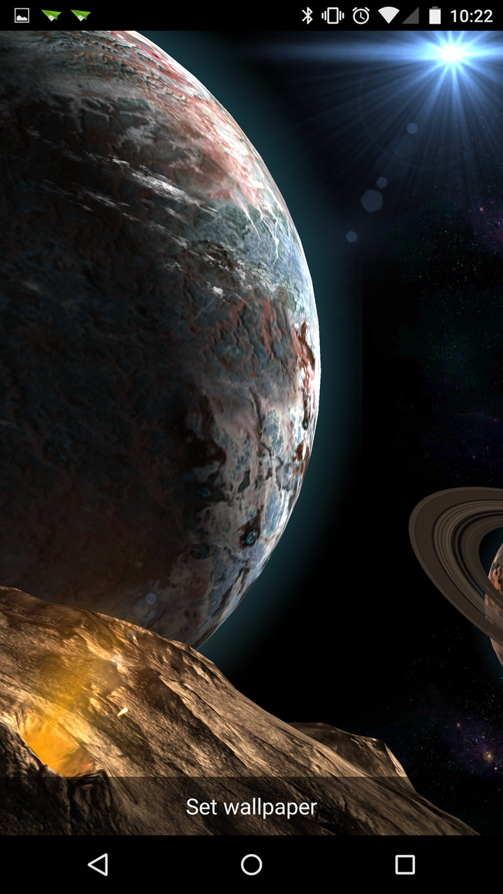 Space 3d Live Wallpaper Android Giveaway Of The Day Earth 3D Live