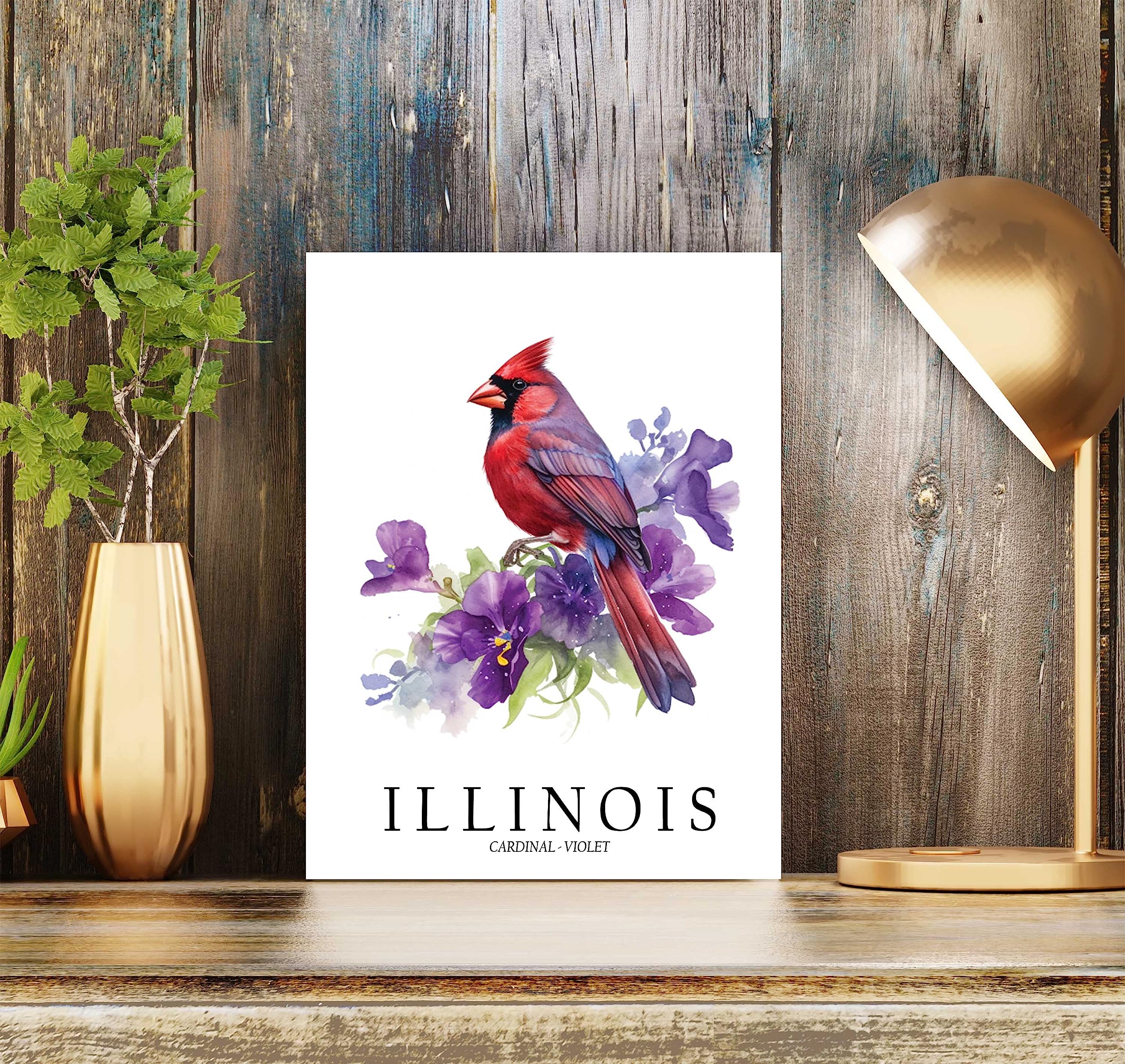 Illinois State Bird Print