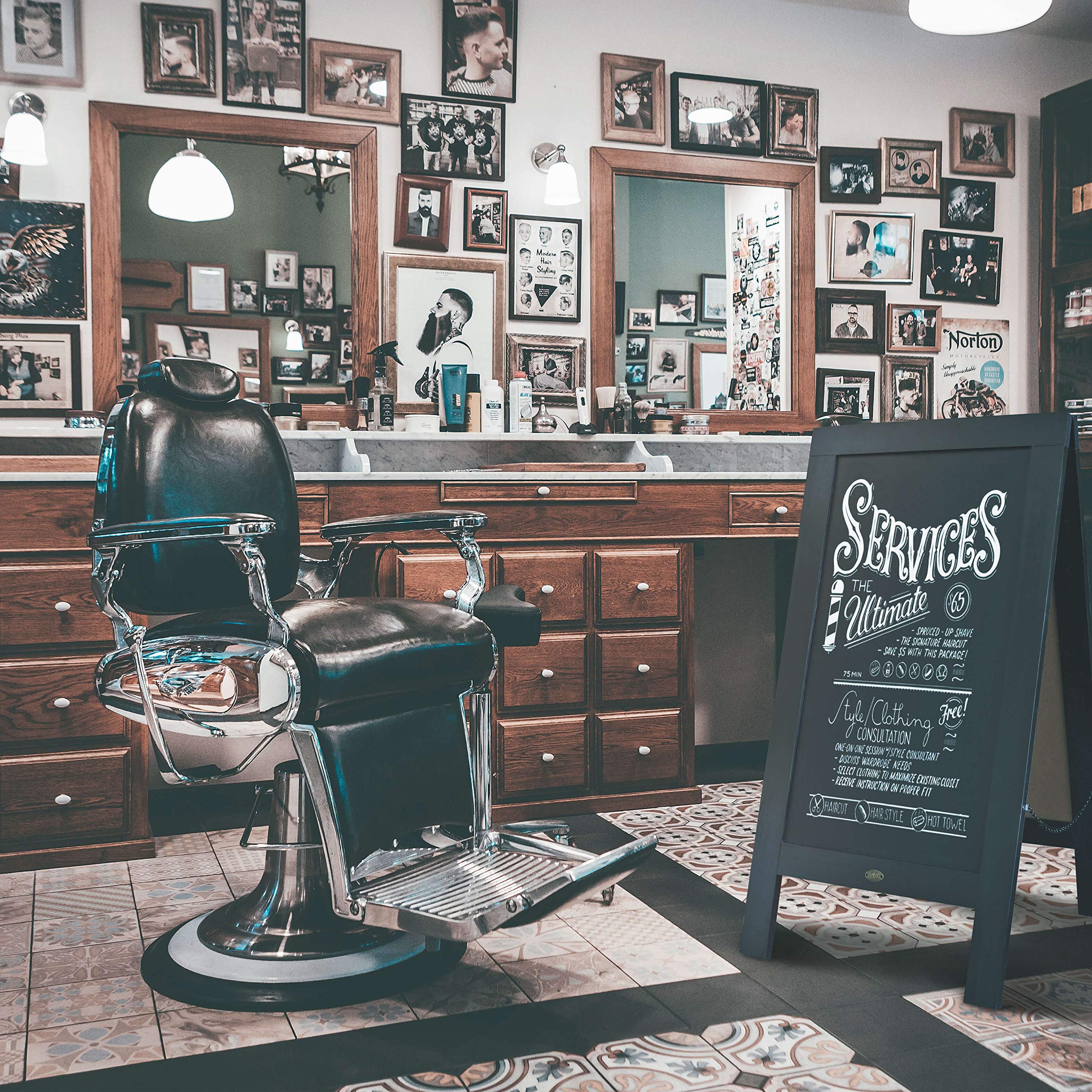 Rustic Black A-Frame Chalkboard Deluxe Set / 8 Chalk Markers + 10 ...