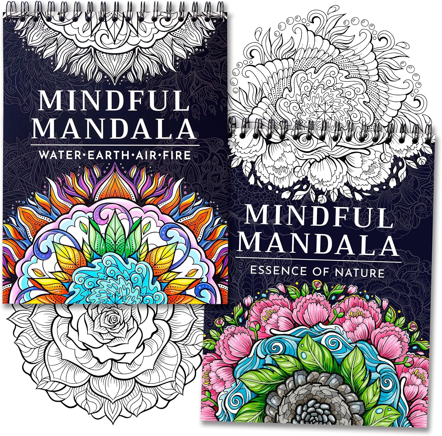 Amazon.com: RYVE Coloring Book for Adults - 50 Unique Mandalas for Relaxation and Stress Relief ...