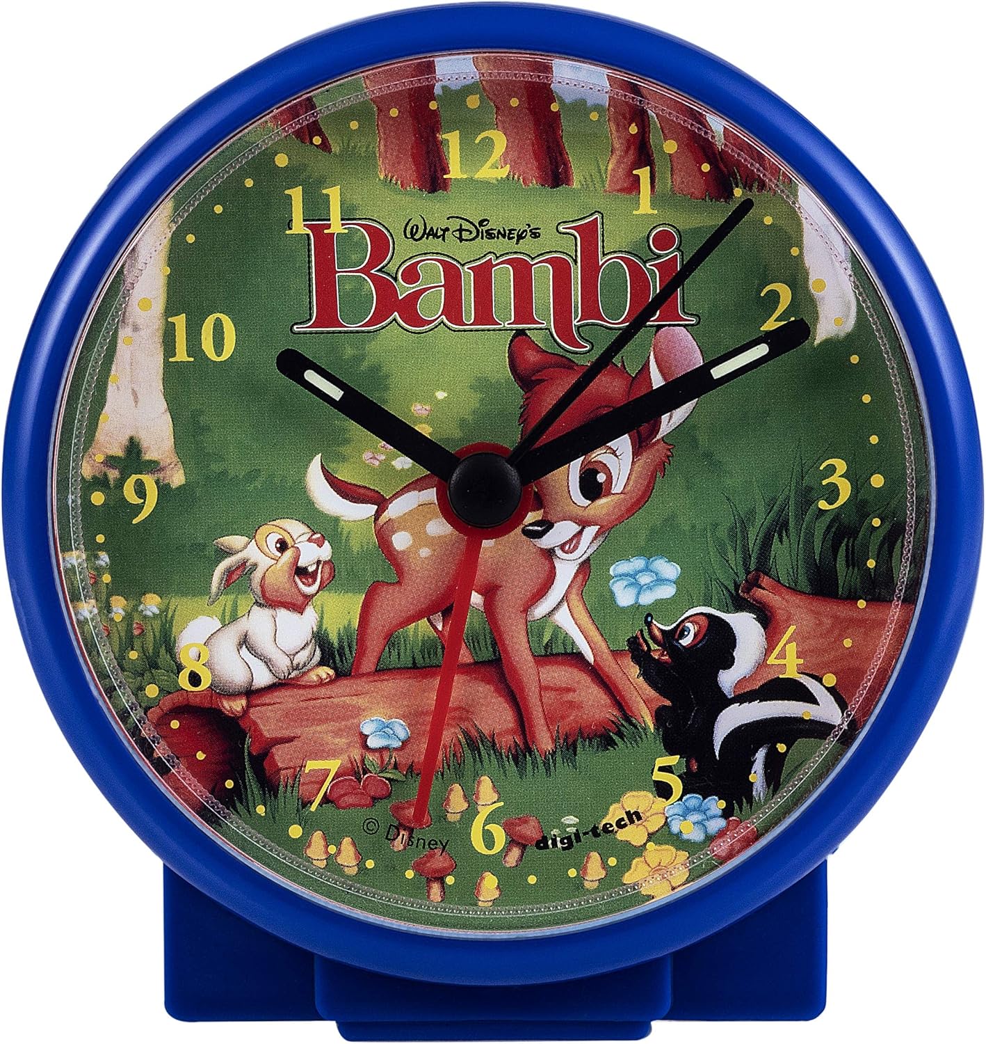 DigiTech Alarm Clock, Plastic, Blau Bambi, 10 x 4 x 10 cm : Amazon.co ...