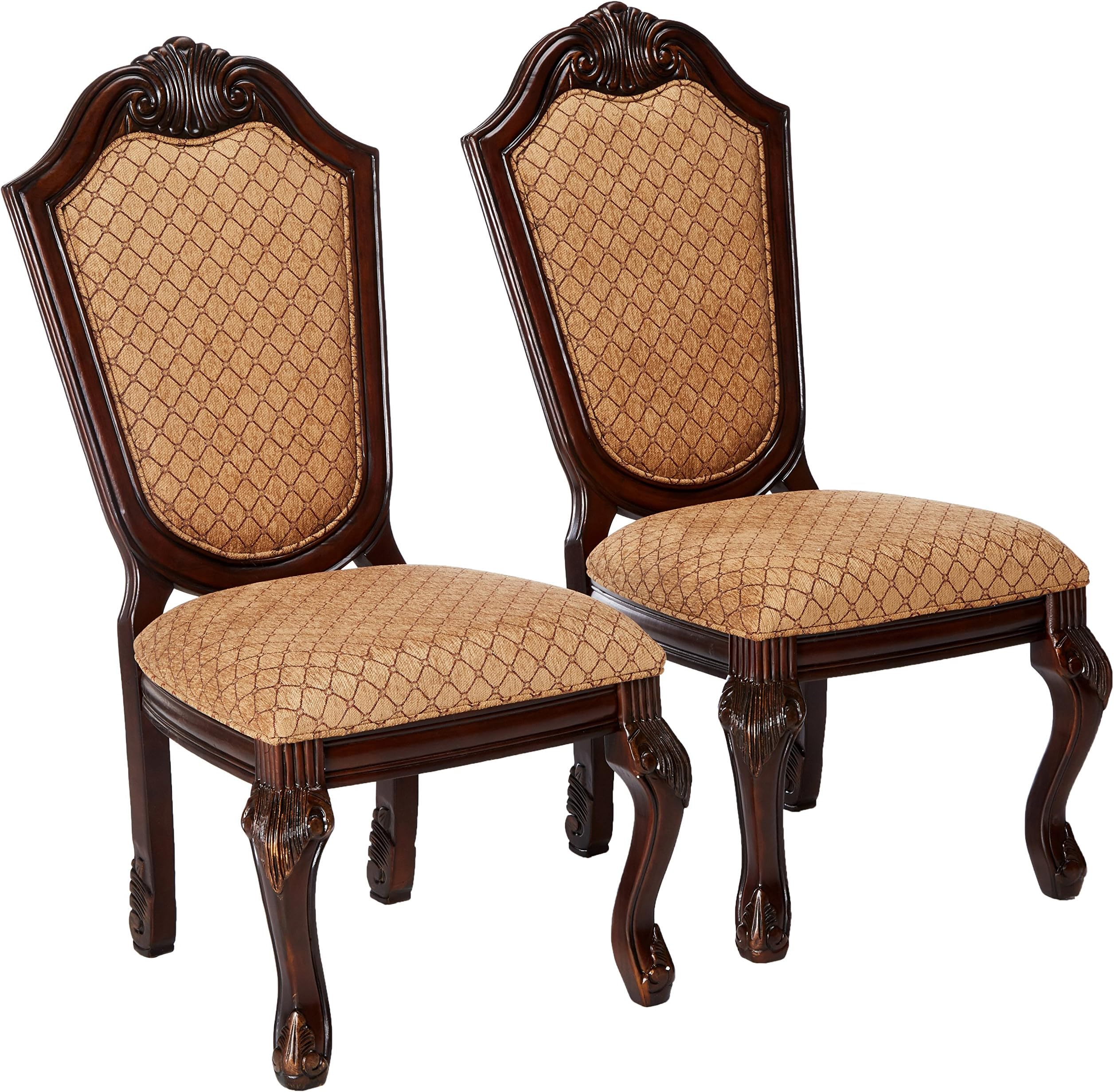 Amazon.com - ACME Chateau De Ville Side Chair (Set-2) - 10038 - Black ...