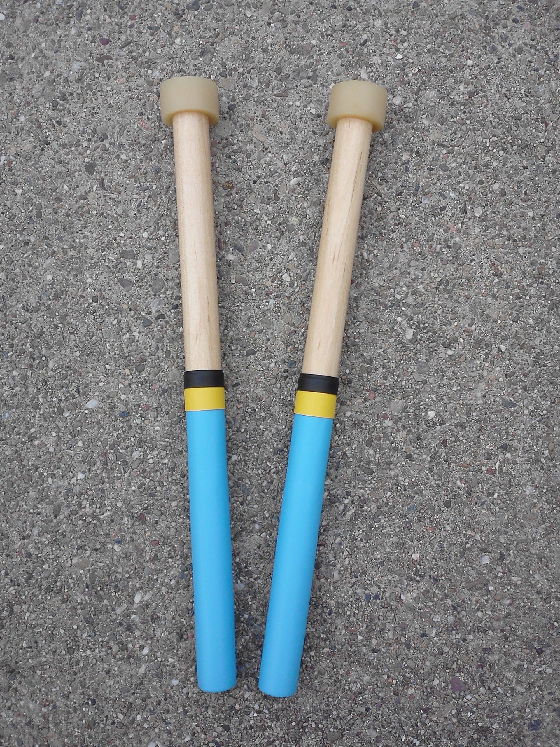 Amazon.com: Kakesa Steel Drum Pan Mallets Sticks Wood - Double Seconds ...