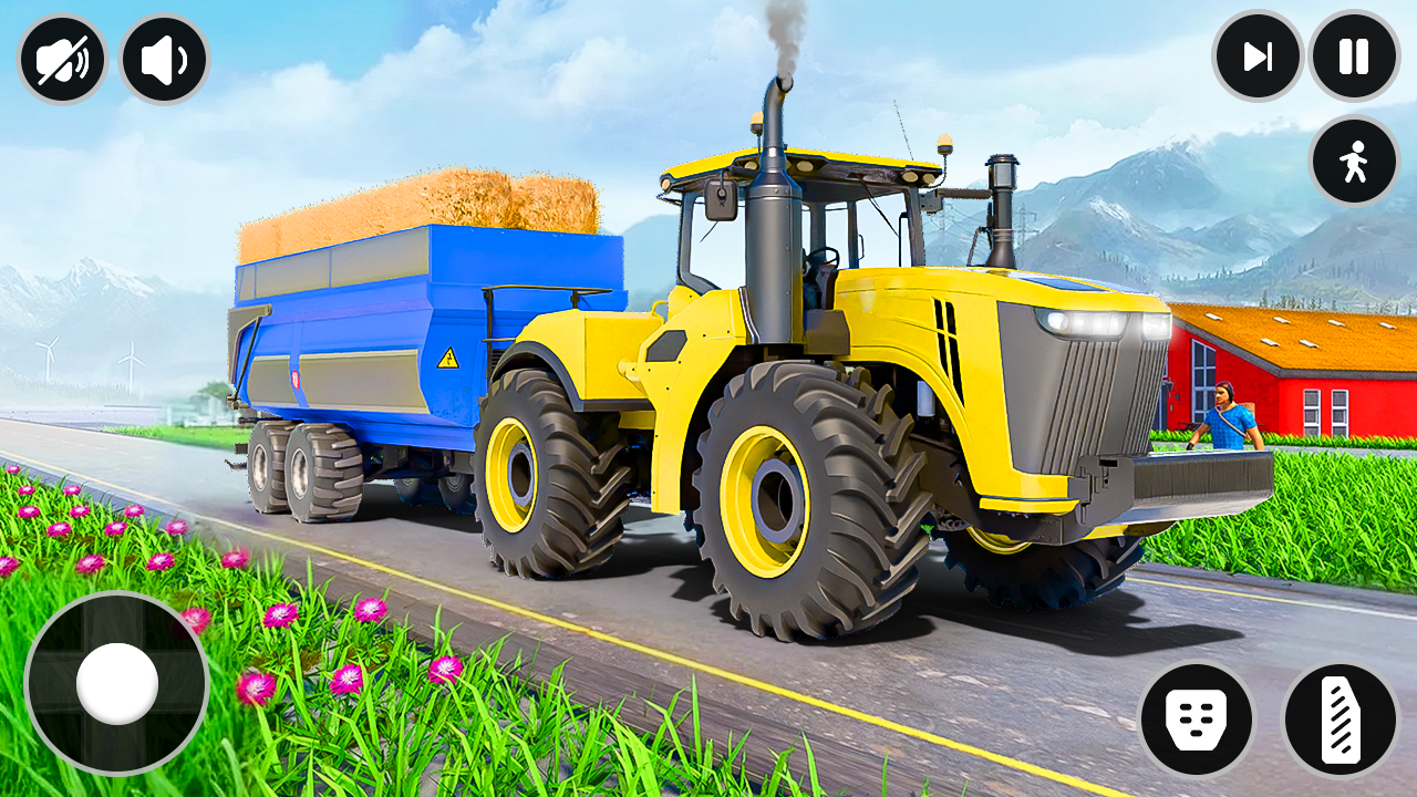 Big Tractor Farming Simulator: Real Virtual US Cargo Tractor Harvest ...