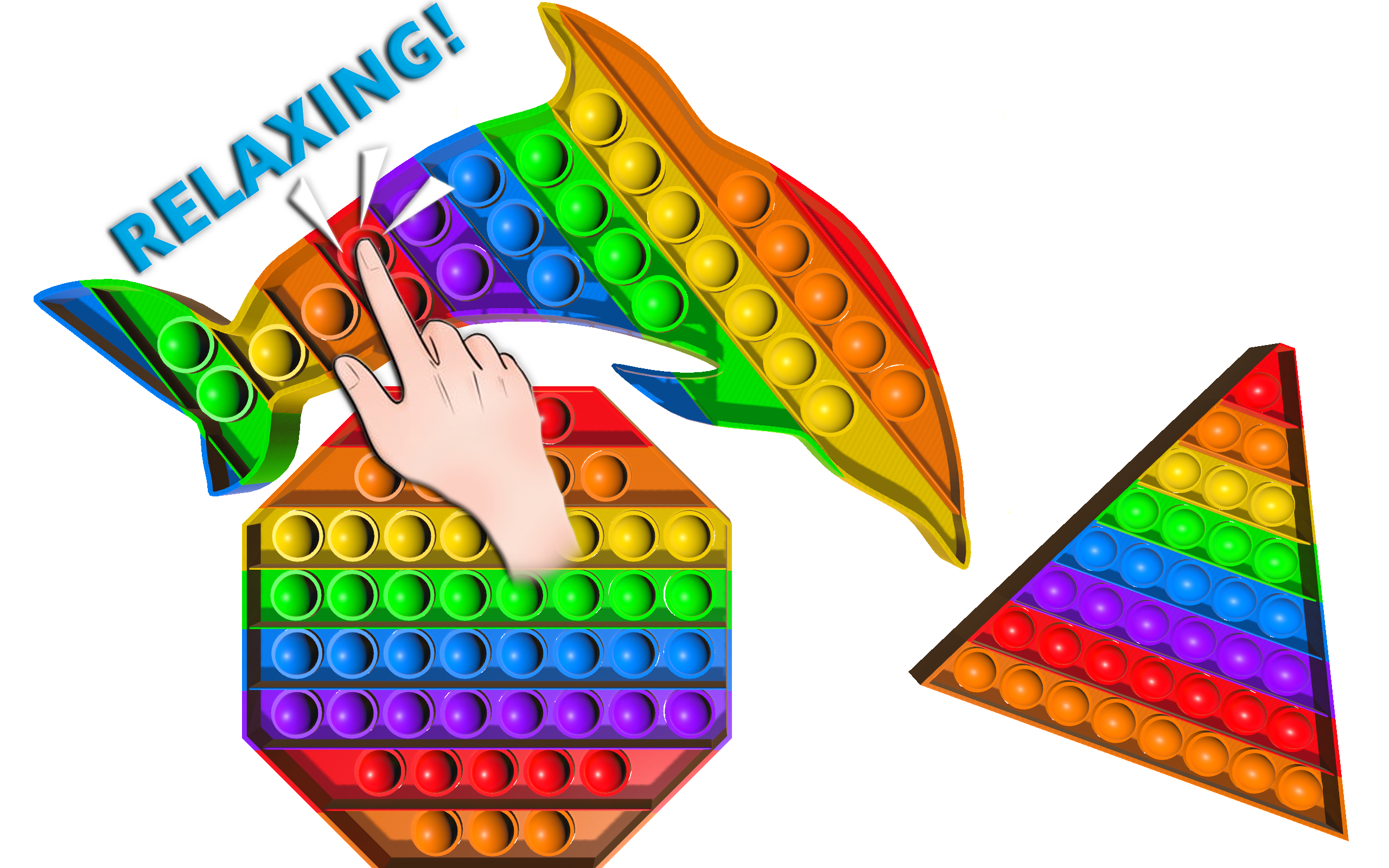 Pop it games - 3d pop it fidget trading game - Antistress ASMR - Fidget ...