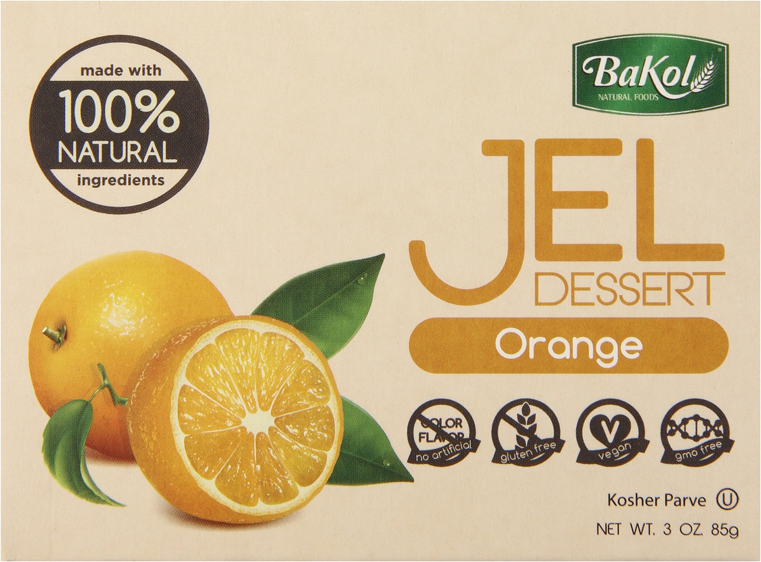 Amazon.com : Bakol Jel Dessert, Orange, 3 Ounce (Pack of 12) : Grocery ...