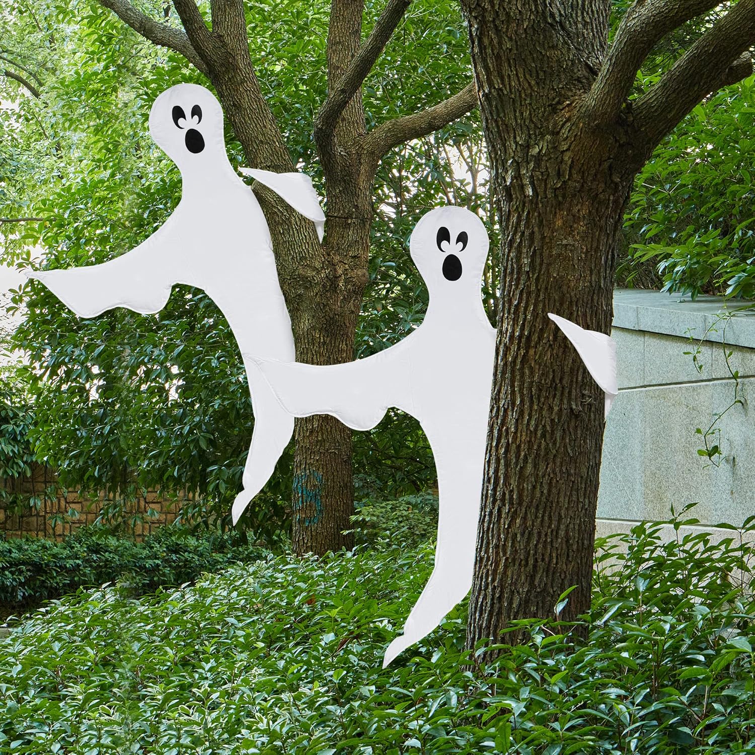 Amazon.com: JOYIN Halloween 2 Pcs Tree Wrap Ghost Decoration, 53” Cute ...