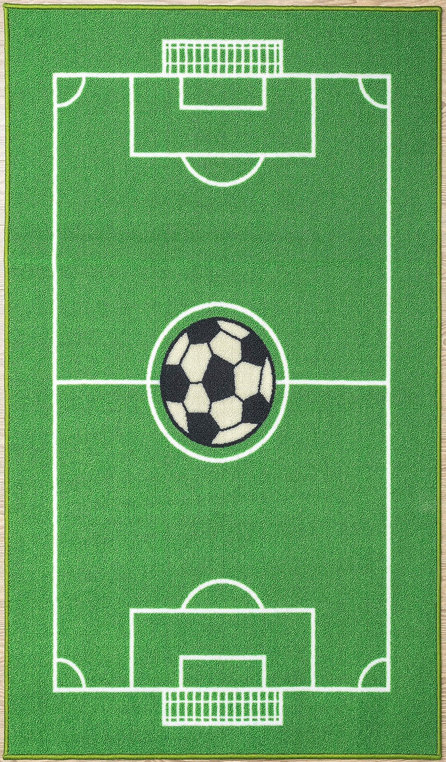 Amazon.com: Furnish my Place 685 Solid Soccer Rug for Play Area, All ...
