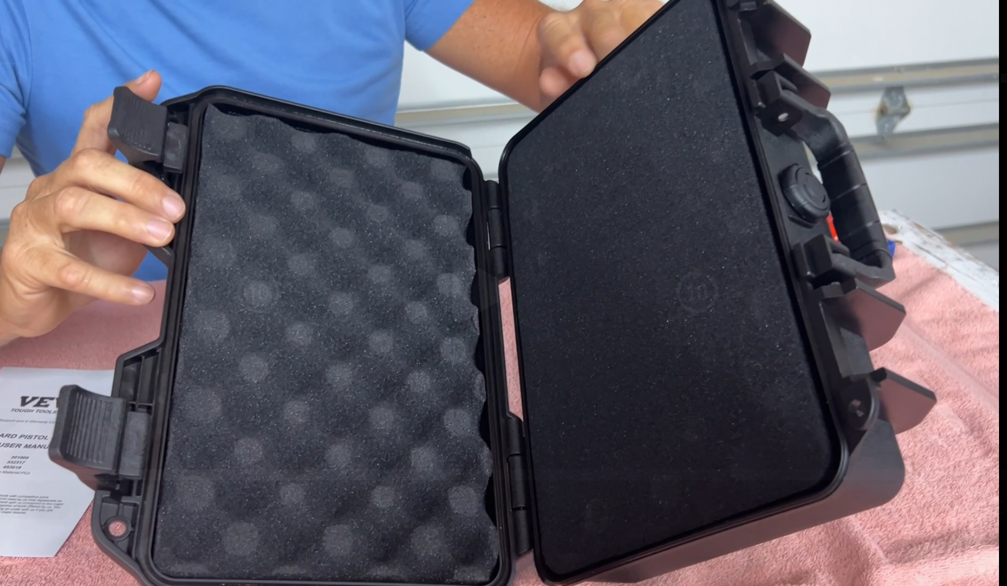 Watch VEVOR waterproof tactical pistol case. Take a closer look. on ...