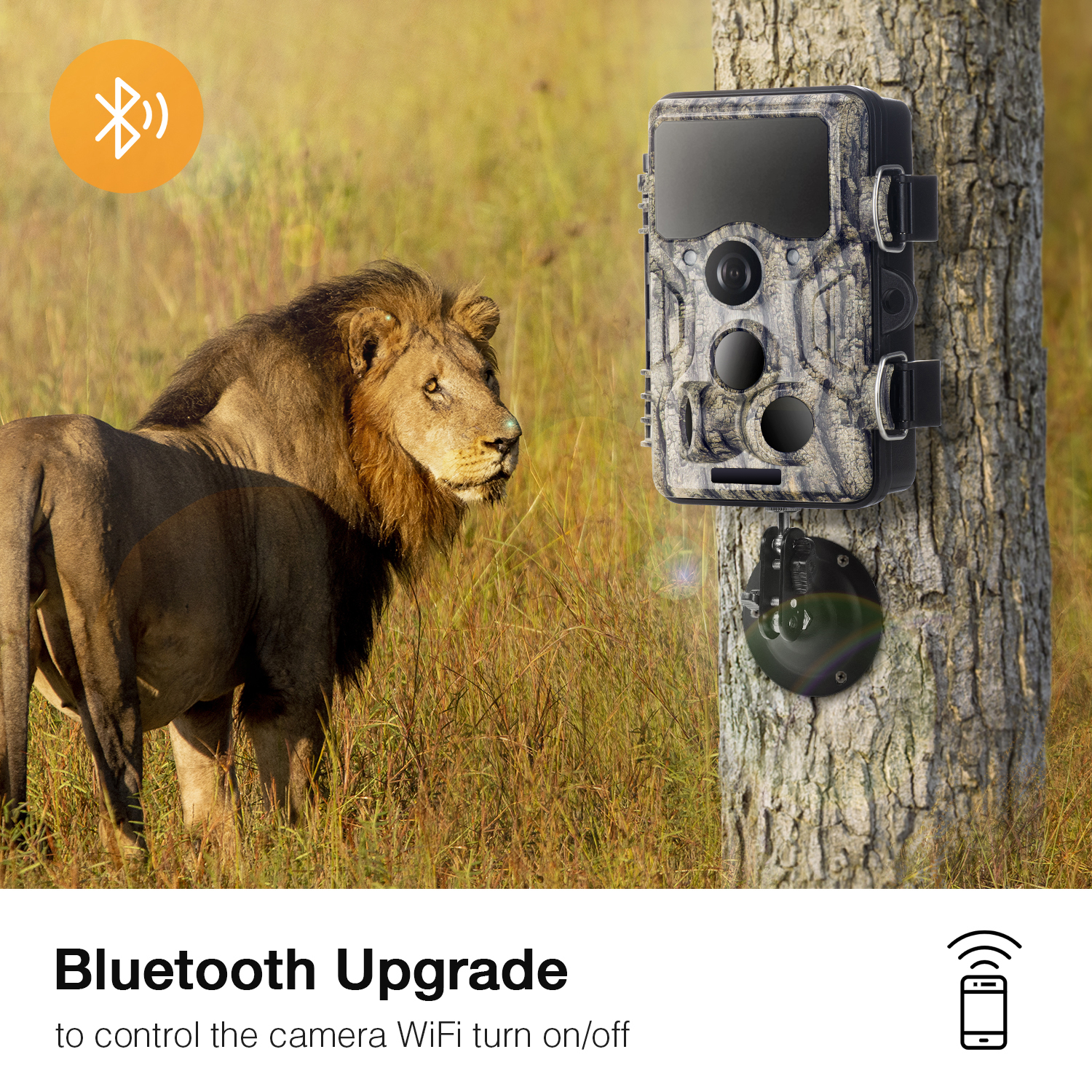 Watch bluetooth trail camera with WiFi Connection & APP Control on ...