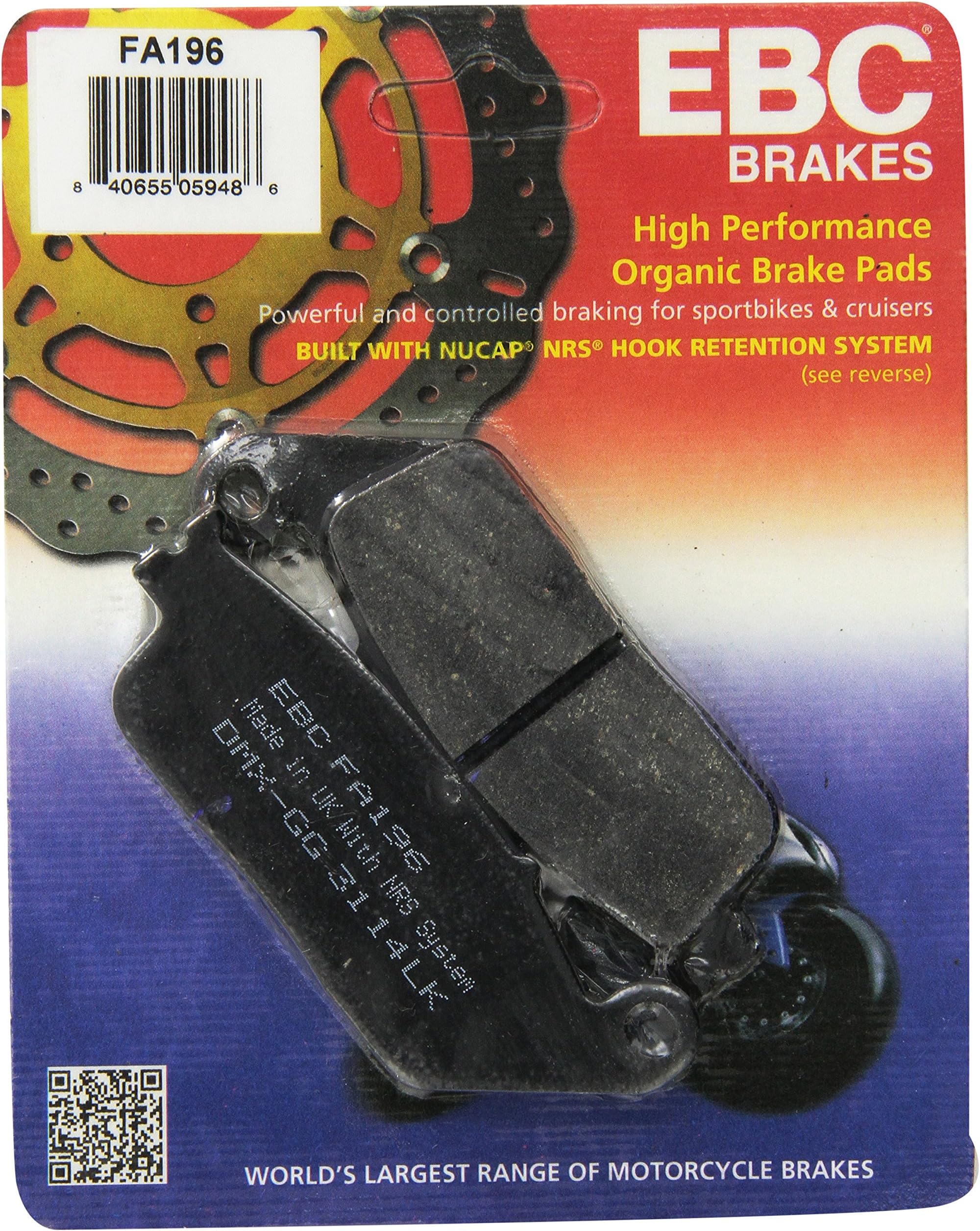 Amazon.com: EBC Brakes FA196 Disc Brake Pad Set : Automotive
