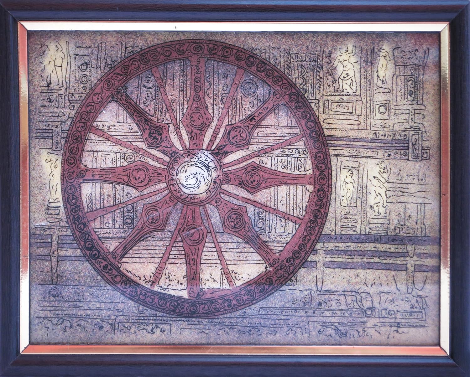 Amazon.com: Handicraft Store Neela Chakra, The Metal Wheel at The Top ...