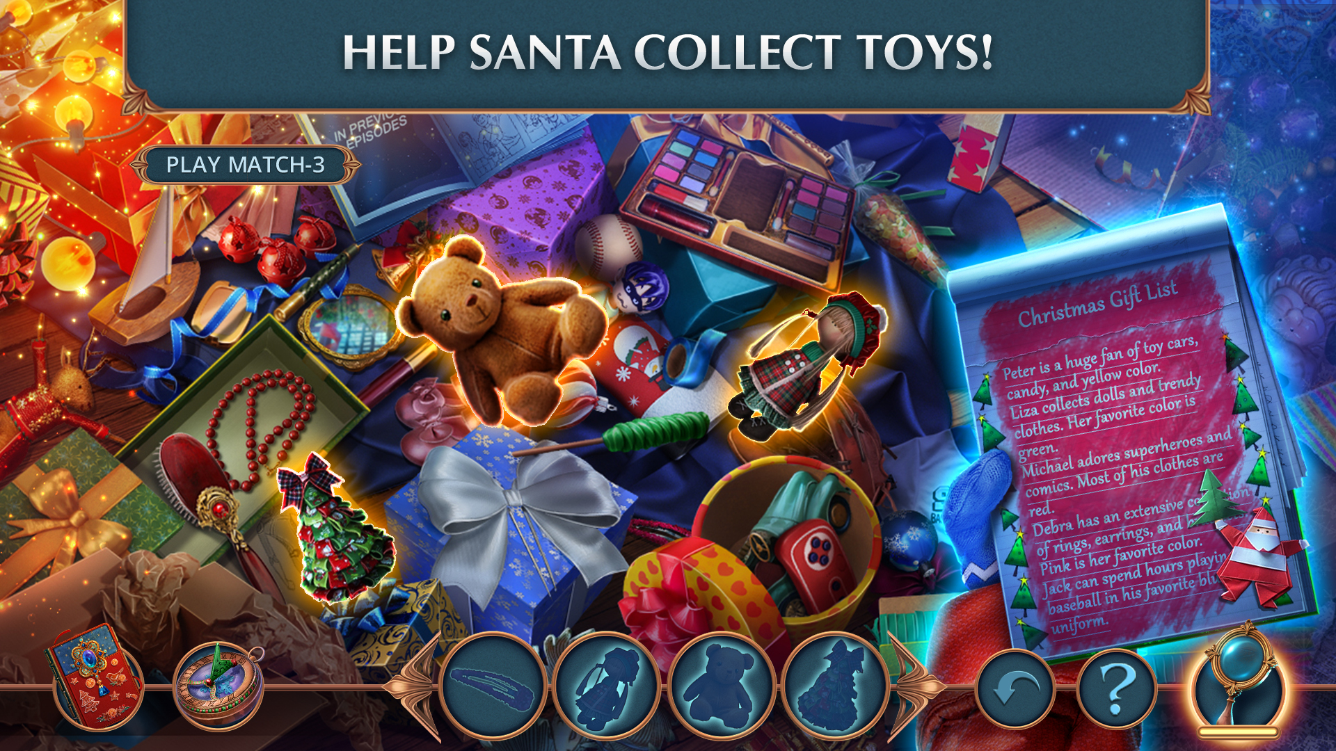 Hidden Objects - Christmas Fables: Holiday Guardians (Free To Play) - Magic Santa Claus riddles ...