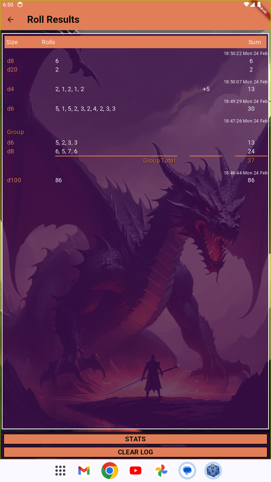 RPG Power Dice Roller - App on Amazon Appstore