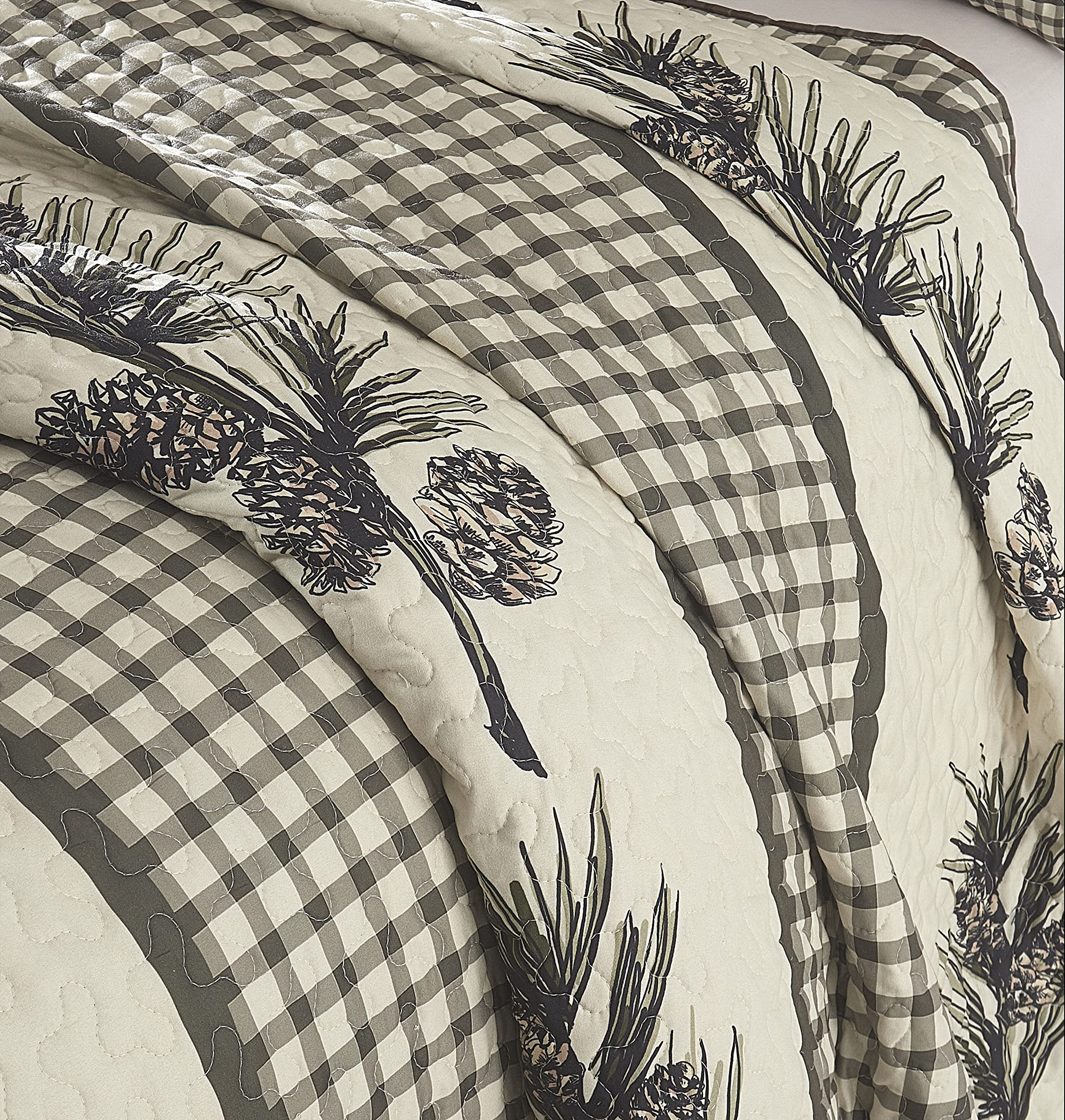 Virah Bella 3 Piece Queen Cabin Quilt Bedding Set - Cascade Falls ...