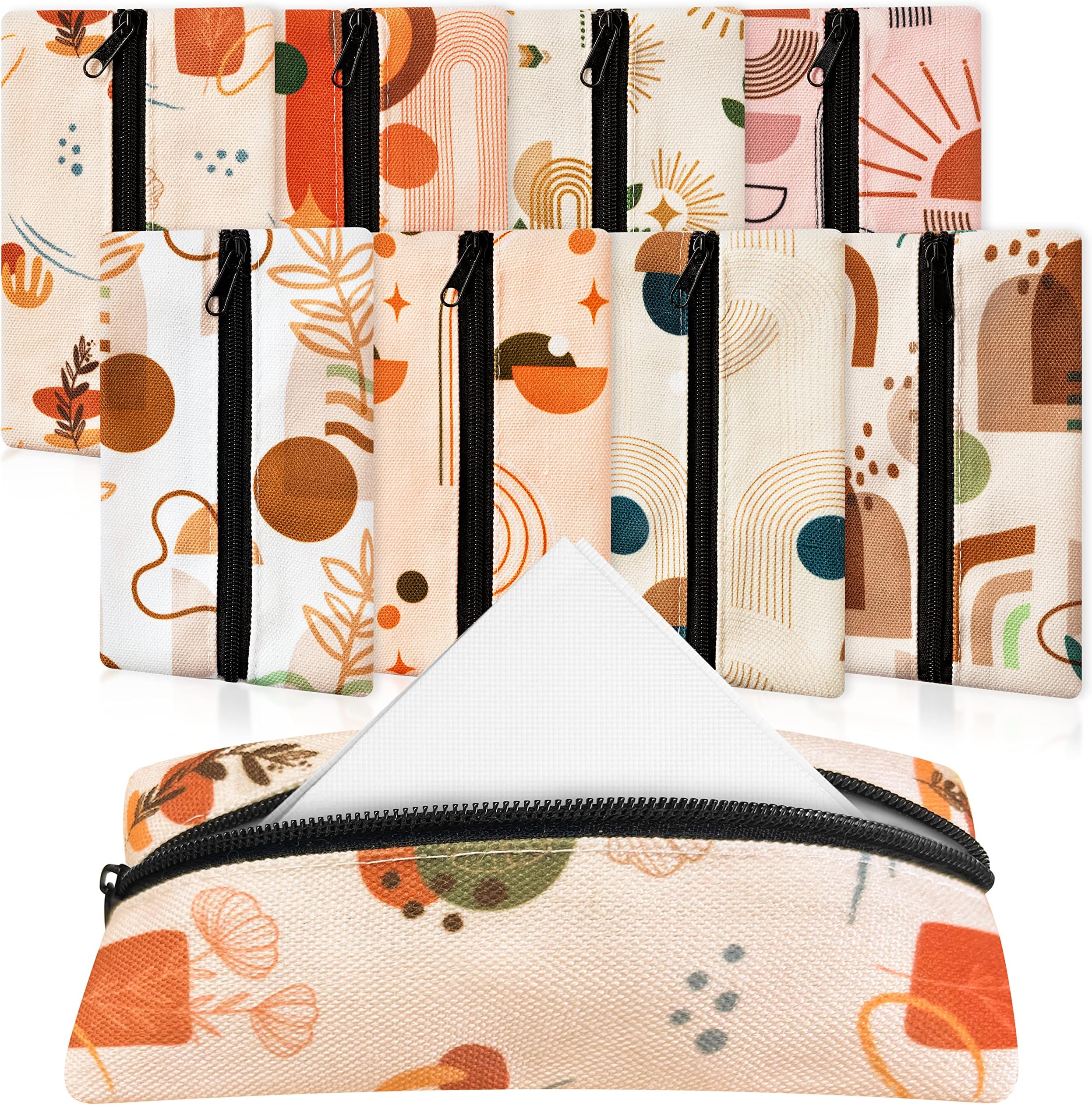 Amazon.com: BUoonyer 8Pcs Pocket Tissue Holder for Purse, Boho Reusable ...