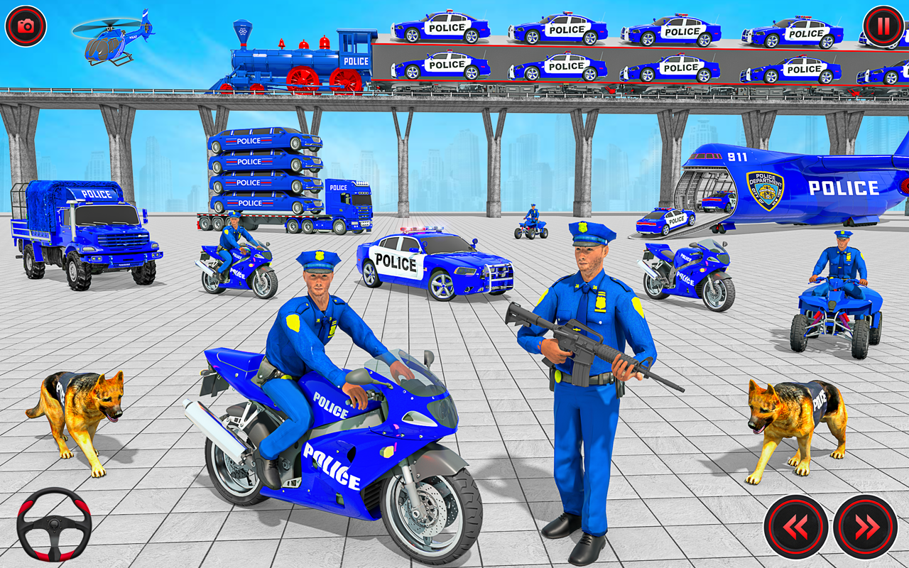 Police Car Transport Games - Police Cargo Transport Game - Grand Police ...
