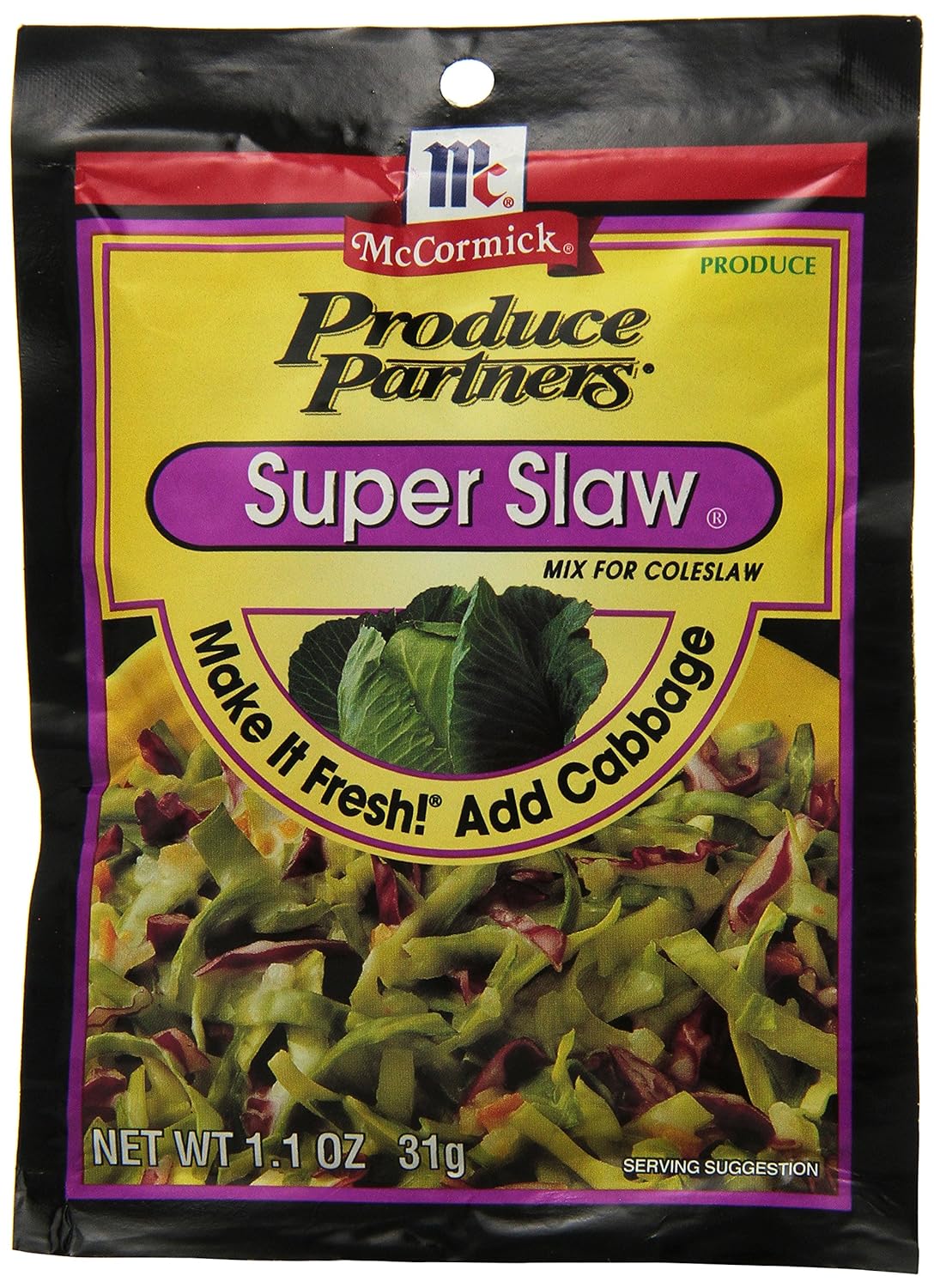 Amazon.com : Produce Partners Super Slaw Mix, 1.1000-ounces (Pack of12 ...