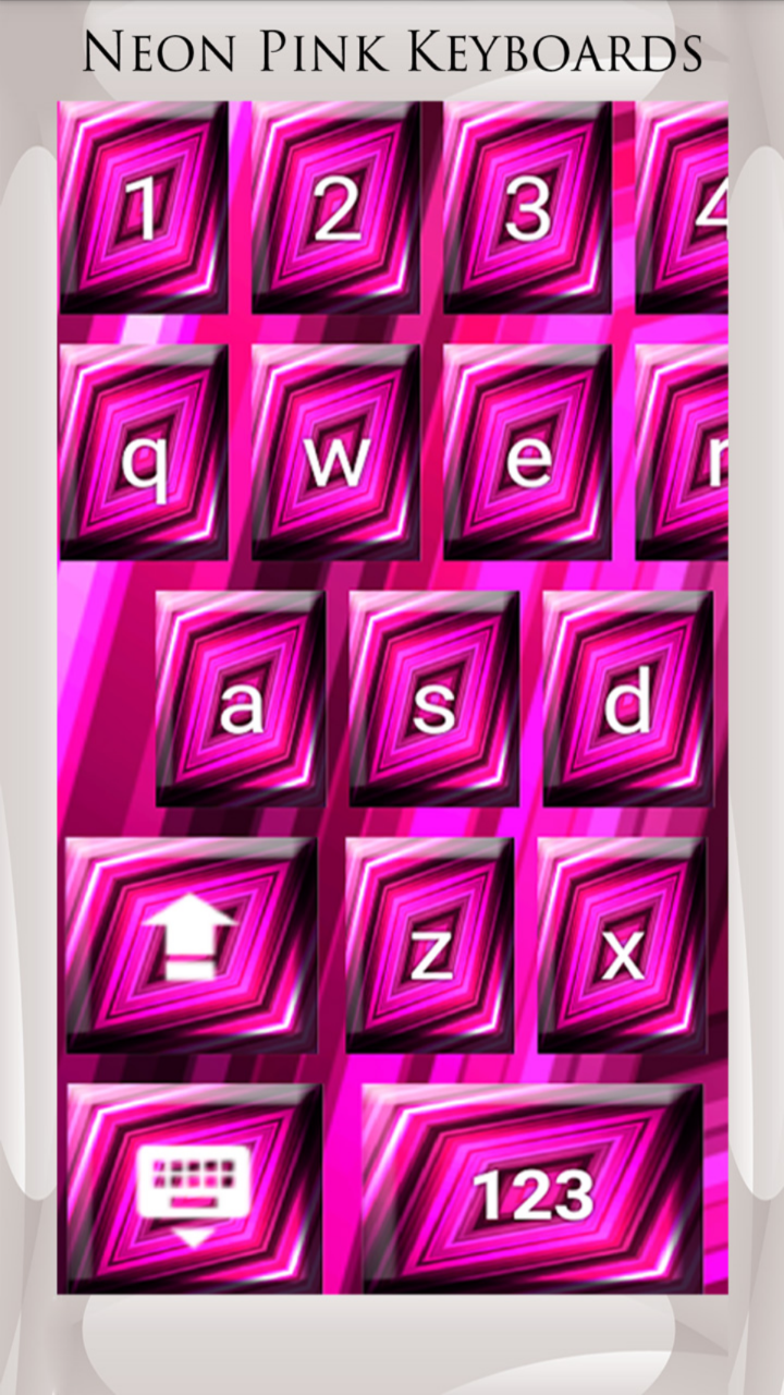Neon Pink Keyboards - App on Amazon Appstore