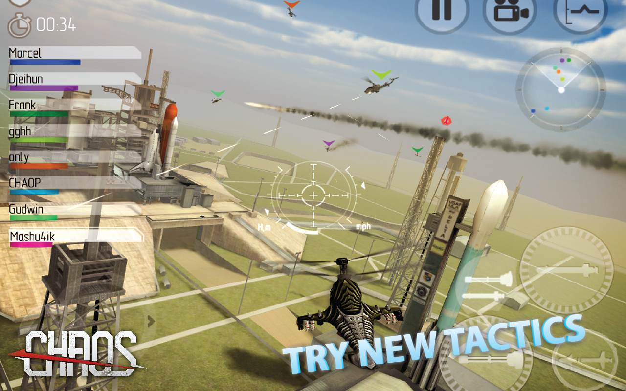 CHAOS Combat Copters HD -­#1 Multiplayer Helicopter Simulator - App on ...
