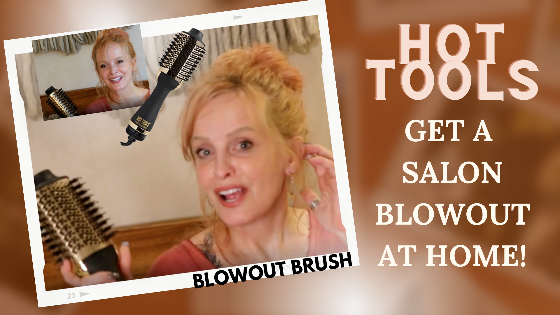 Watch Get a Salon Blowout at Home With Hot Tools Dryer Brush on Amazon Live