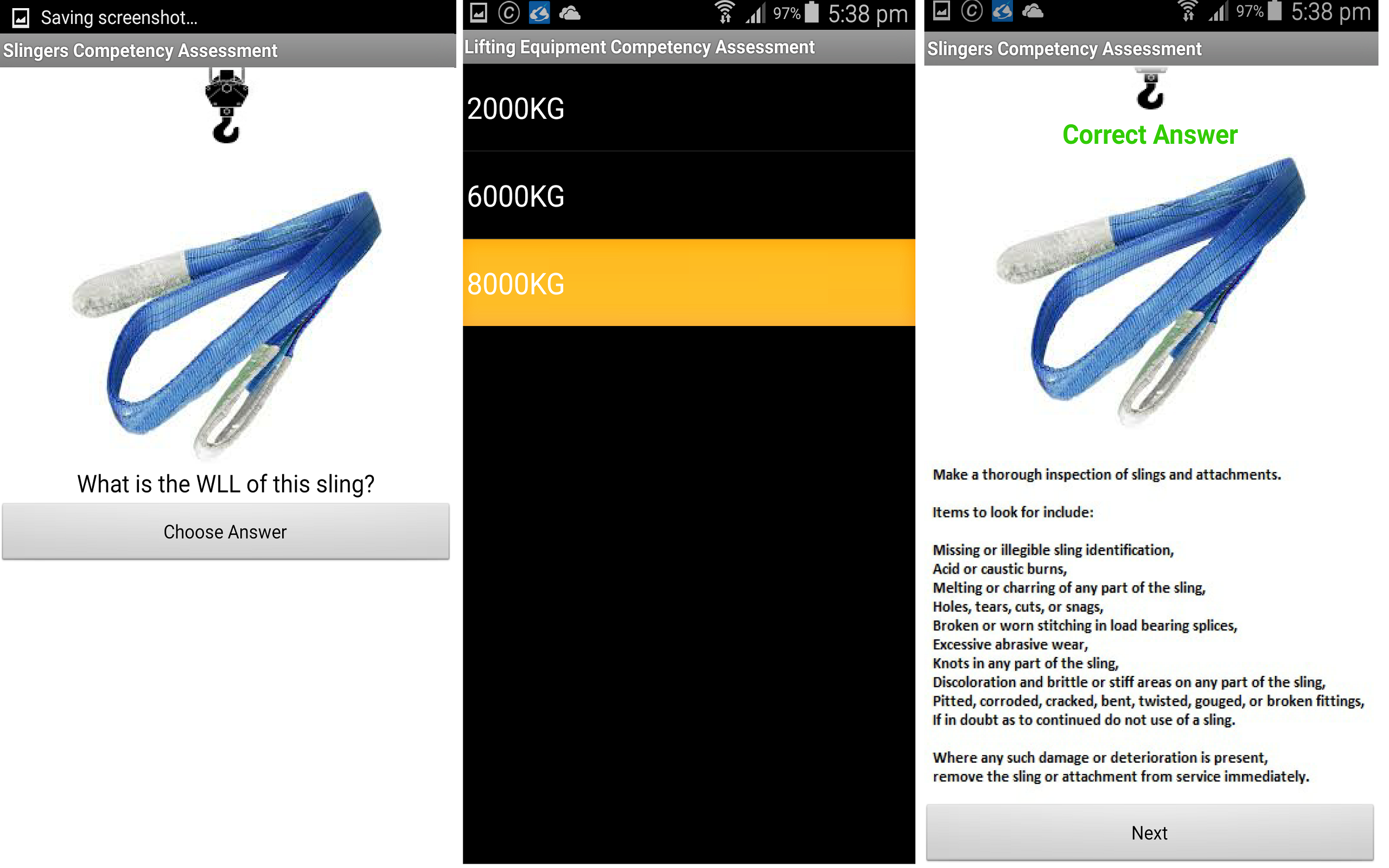 Riggers Competency Assessment - App on Amazon Appstore