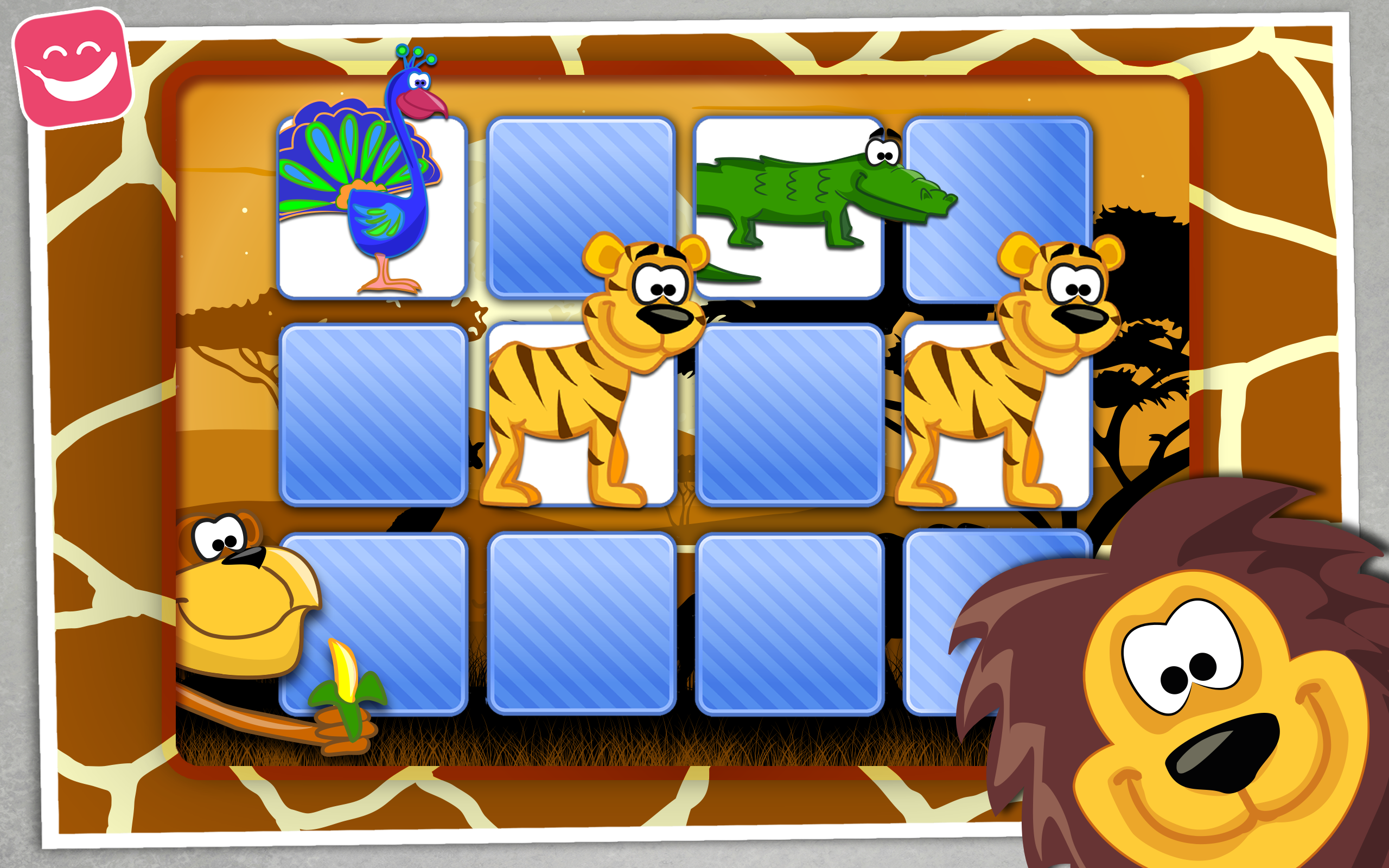 Free Memo Game Wild Animals Cartoon - App on Amazon Appstore