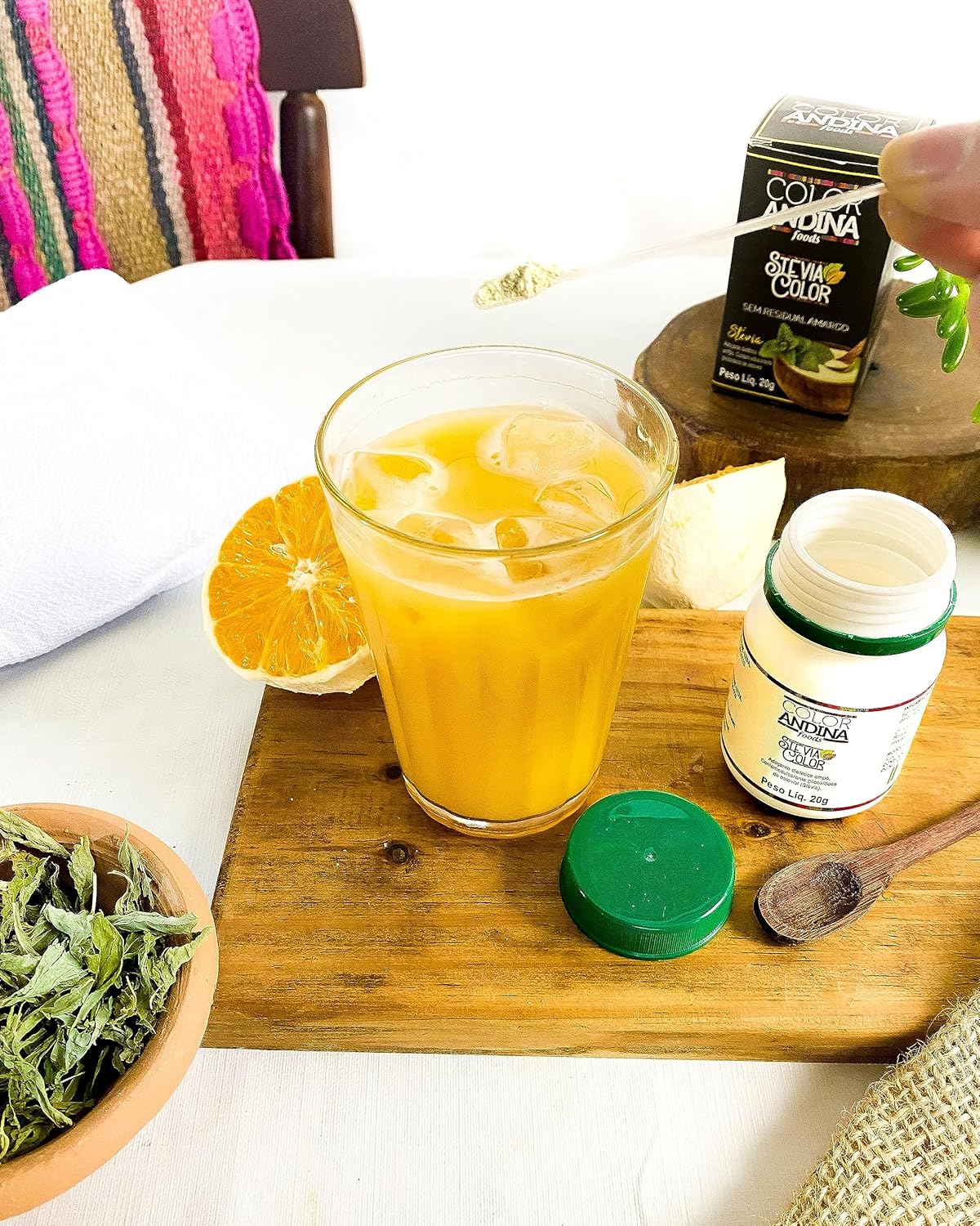 COLOR ANDINA – Polvo de stevia 100% puro y natural, sin regusto ...