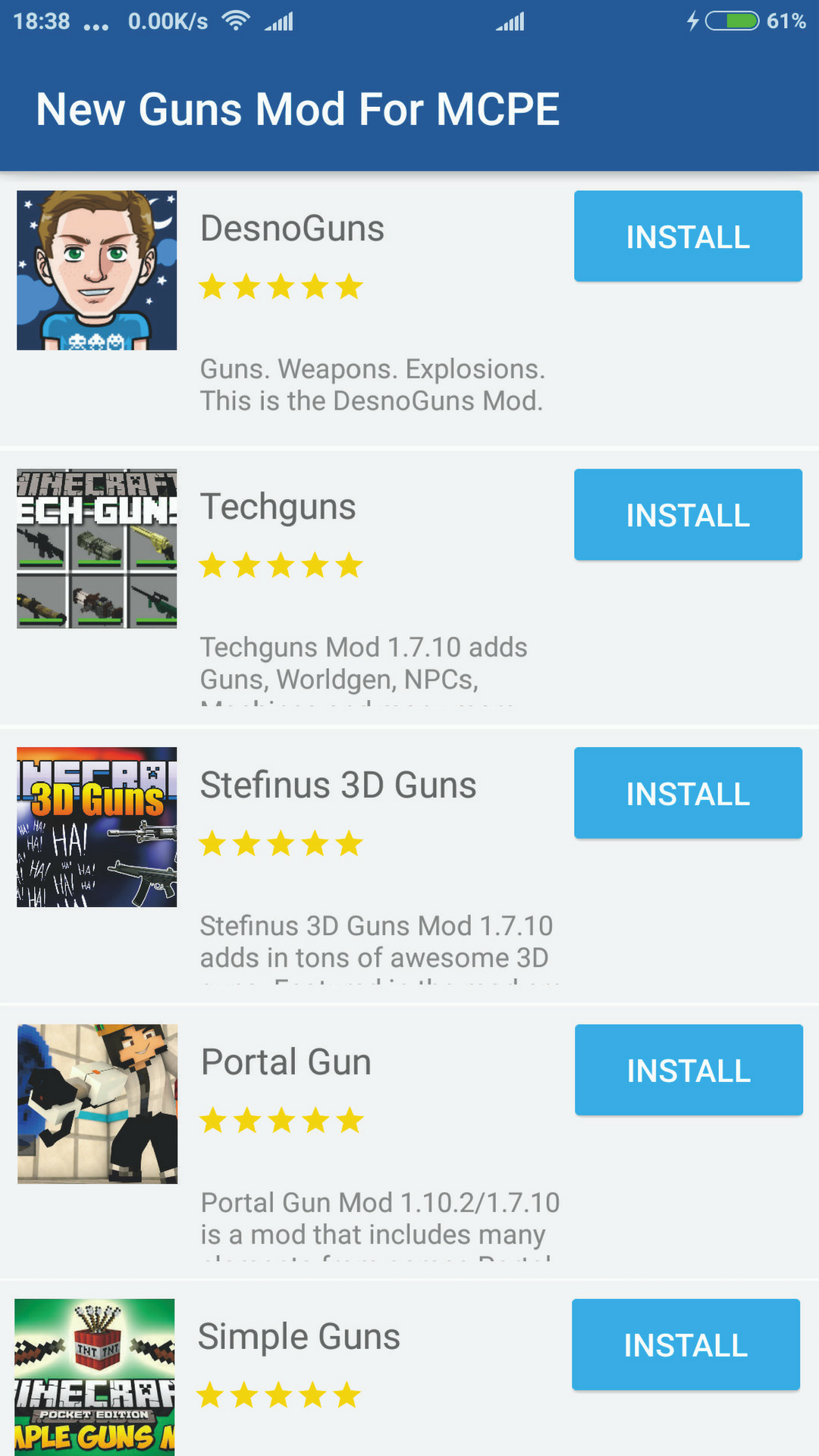 Guns Pack for PE - App on the Amazon Appstore