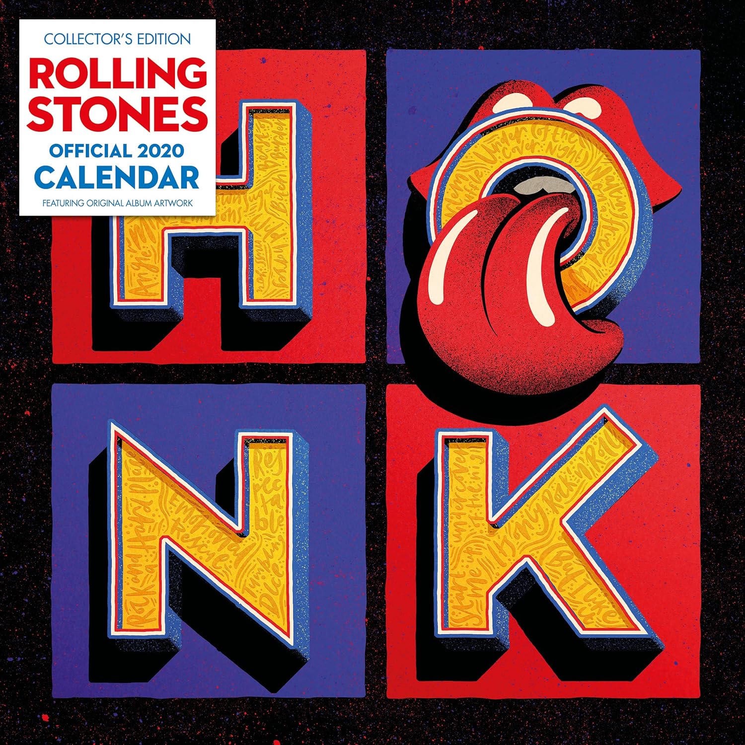 The Rolling Stones Collectors Edition 2020 Calendar - Official Square ...