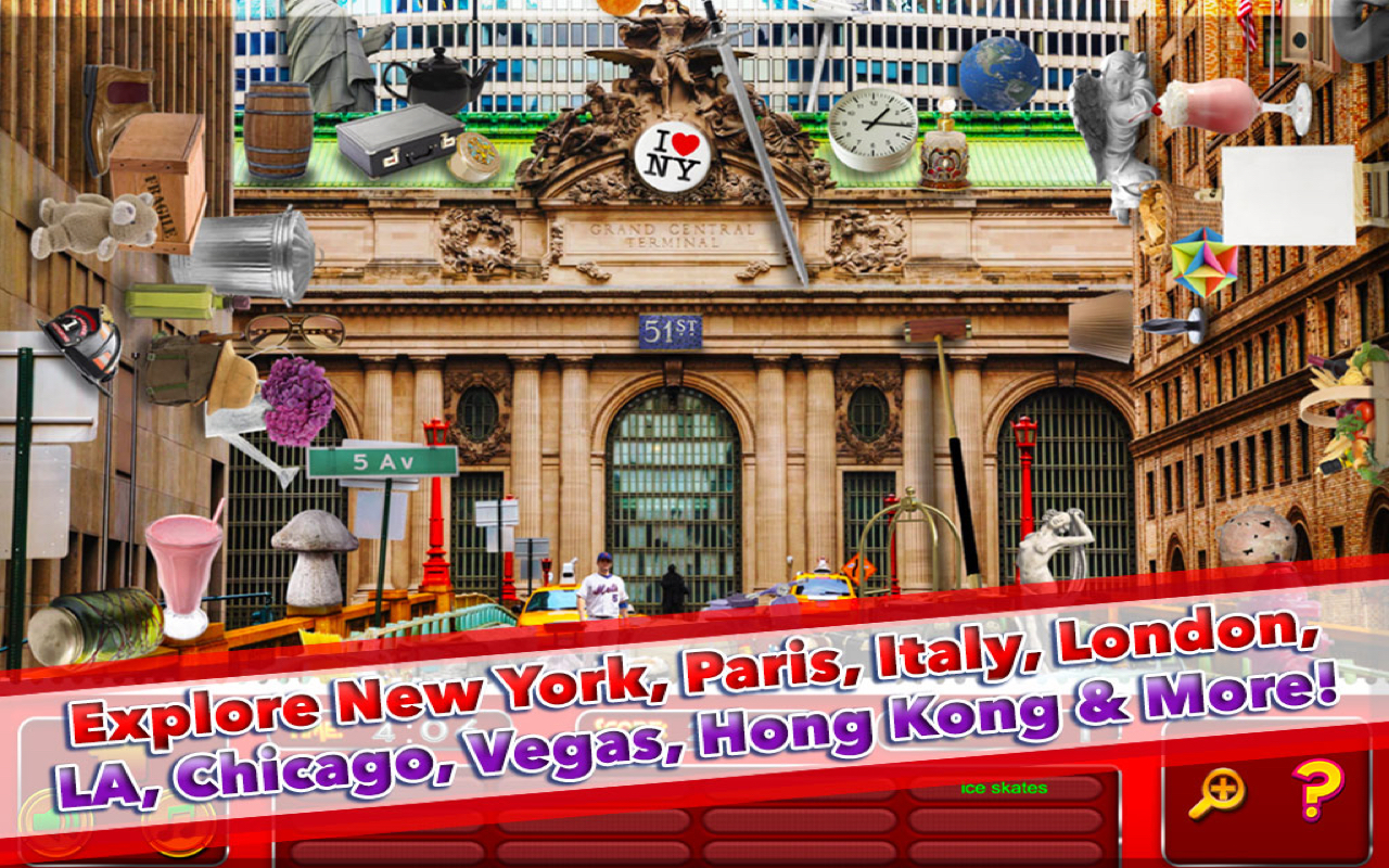Hidden Objects World Famous Cities – New York, Paris, Italy, London, LA ...