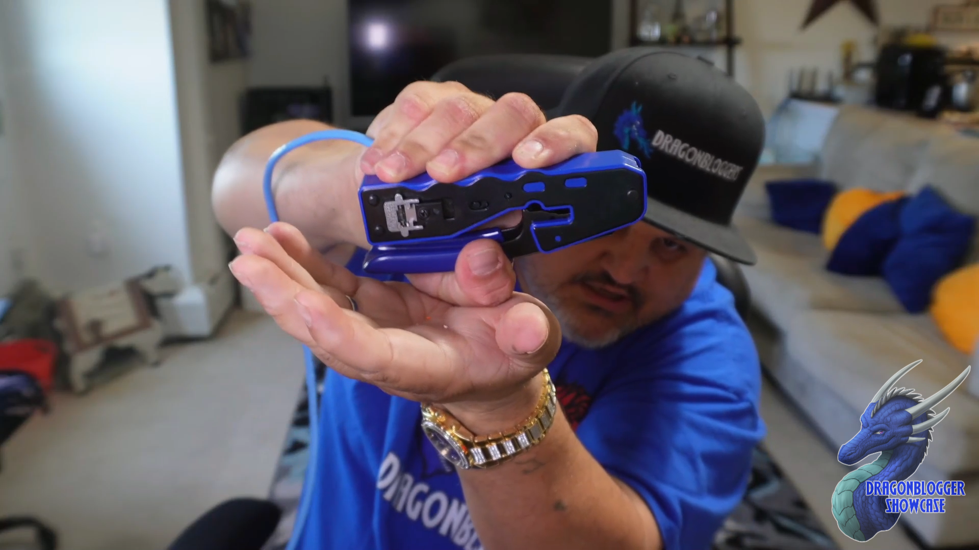 Watch How to Use Petechtool RJ45 CAT6 Crimp Tool Pass Through Cutter on ...