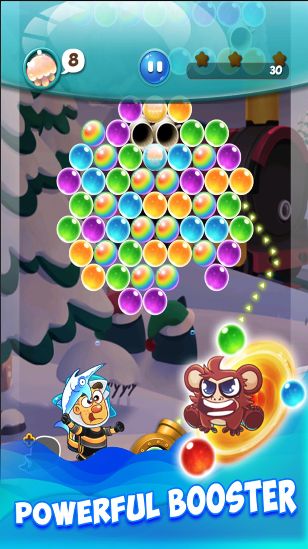 Jelly Bubble Pop! Ocean Recuse Match 3 Game - Free Bubble Shooter Game ...