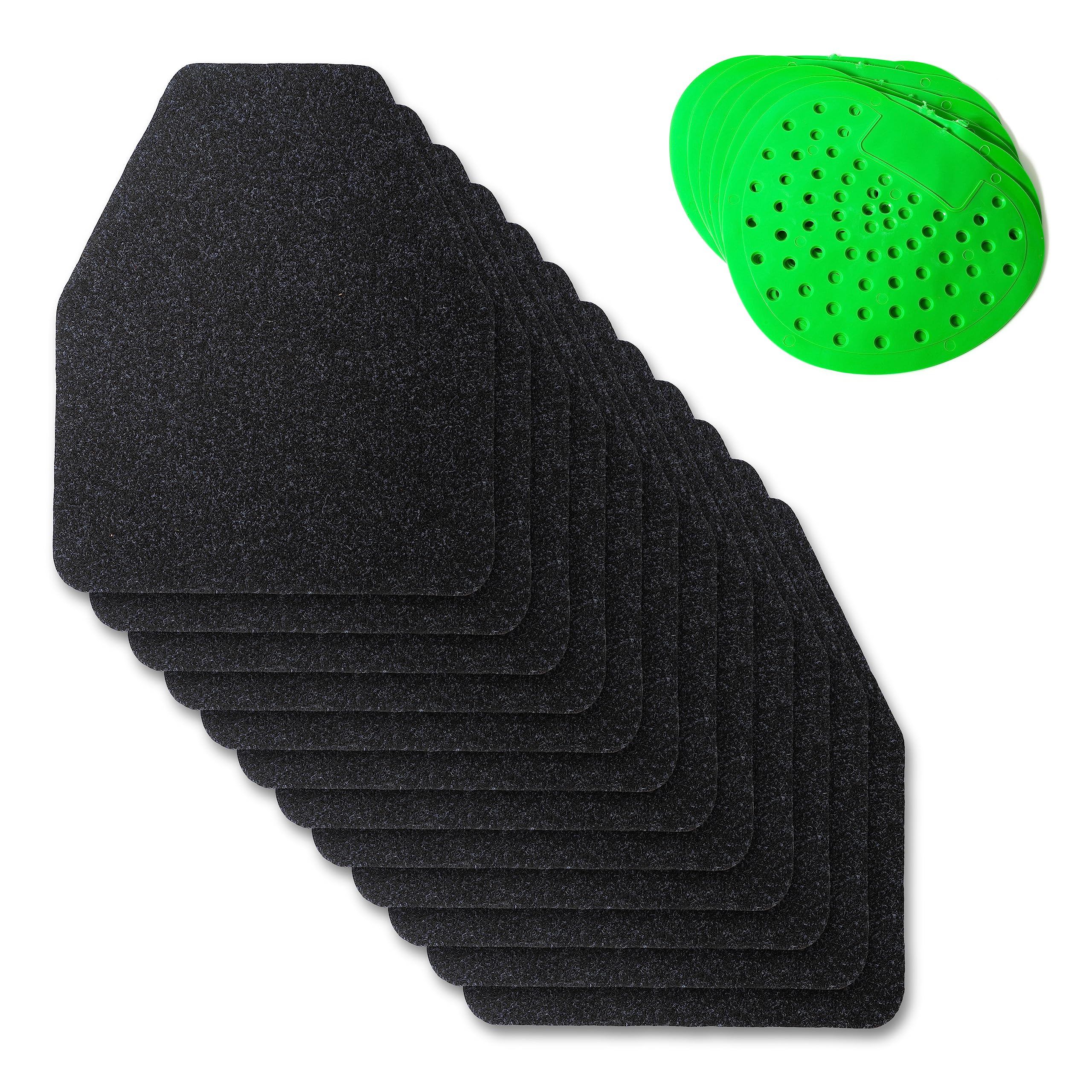 Premium Products Urinal Floor Mats 12 Pack - Disposable Urine and ...