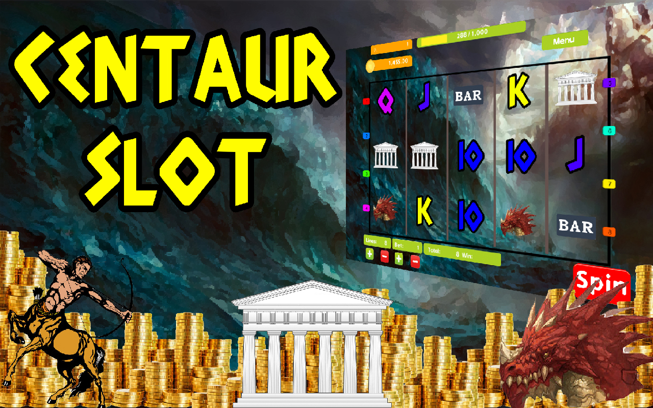 Centaur Greek Mythology Horse Hunter Lucky Jackpot Casino Slot Machine ...