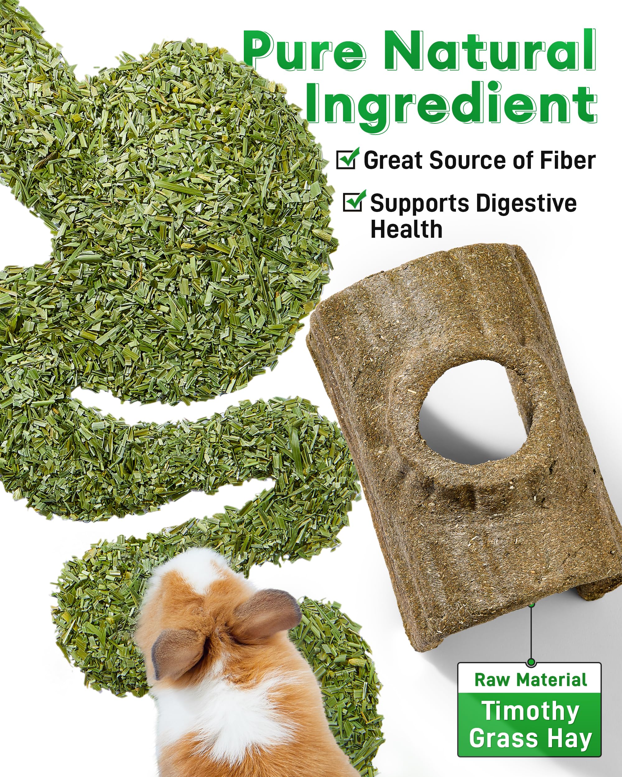 BUCATSTATE Timothy Treat Hideout for For Pet Guinea Pigs, Dwarf Rabbits ...