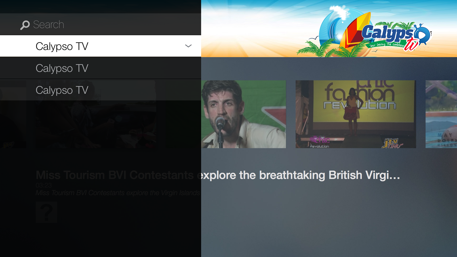Calypso TV - App on the Amazon Appstore