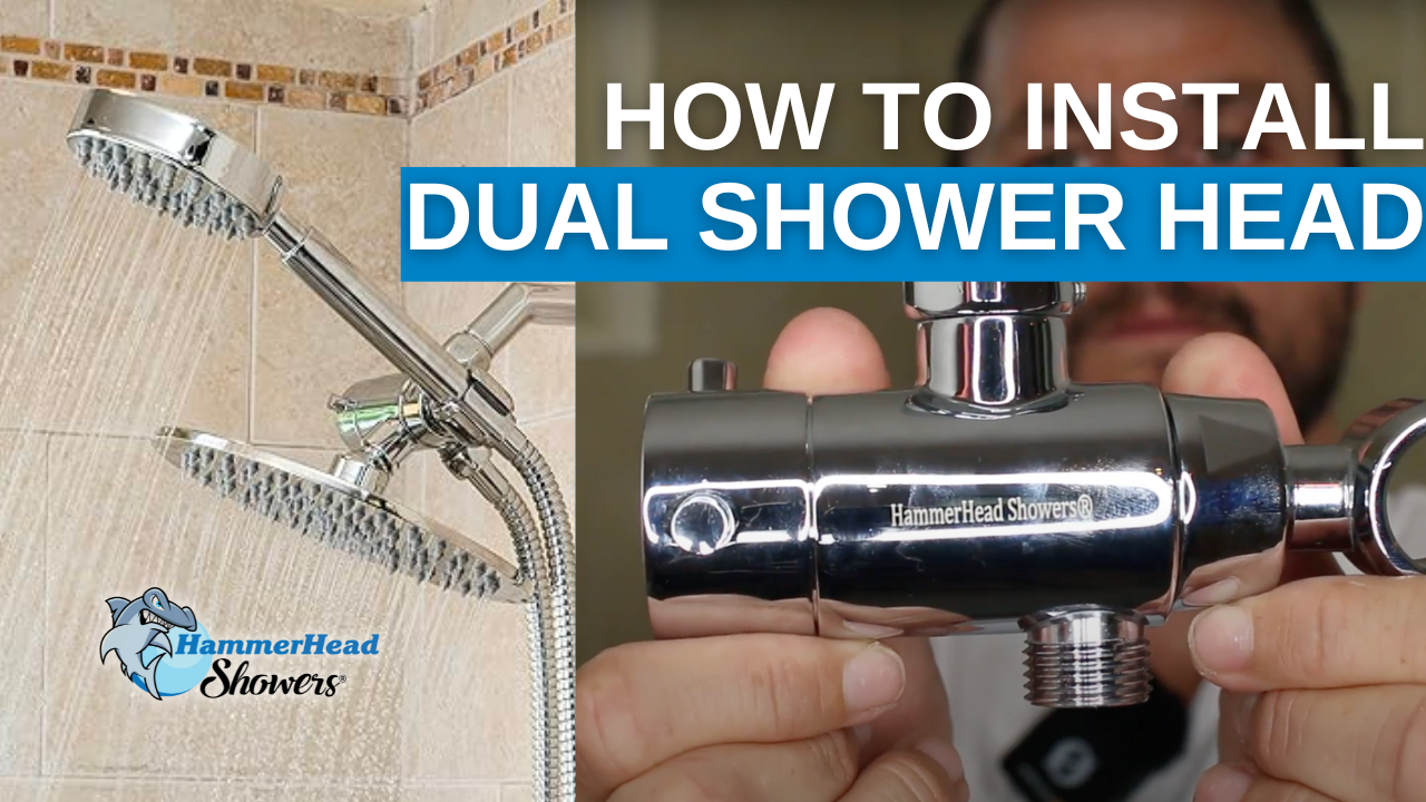 Watch How to Install All Metal Dual Shower Head Combo on Amazon Live