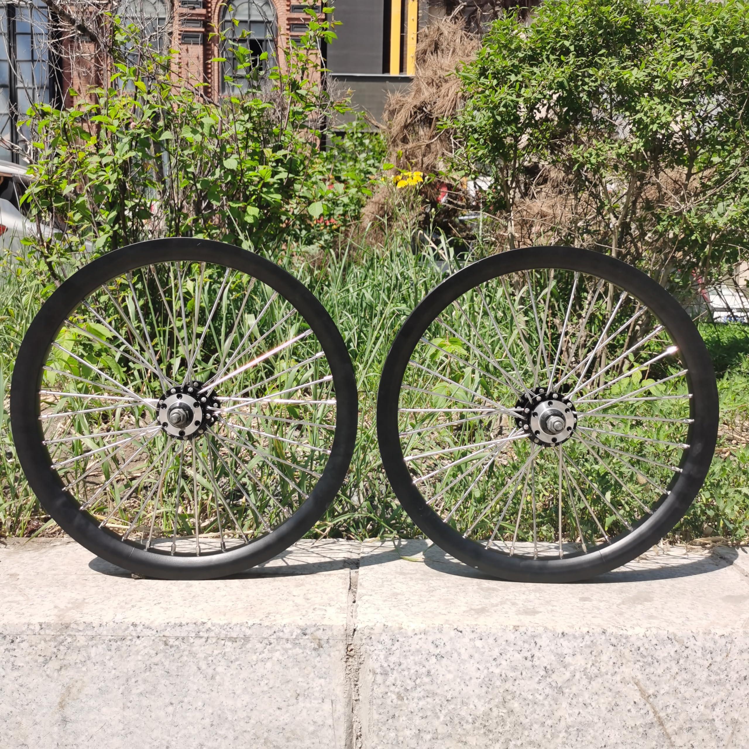 Amazon.com : AUTES 20 inch Double Wall Aluminum Rim Set Heavy Duty ...