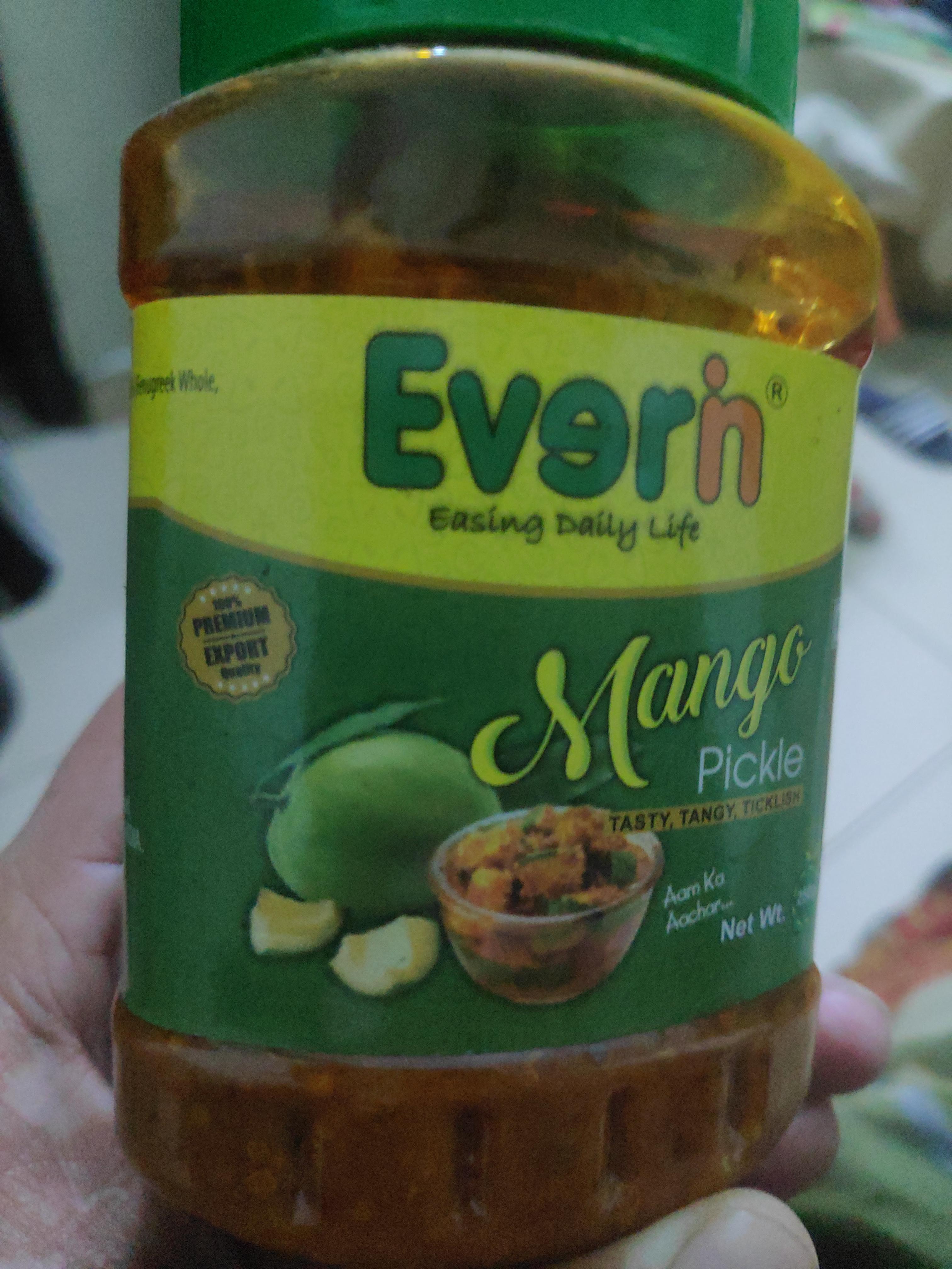 Everin Homemade Tasty Tangy and Ticklish Mango Pickle (500 gm) : Amazon ...