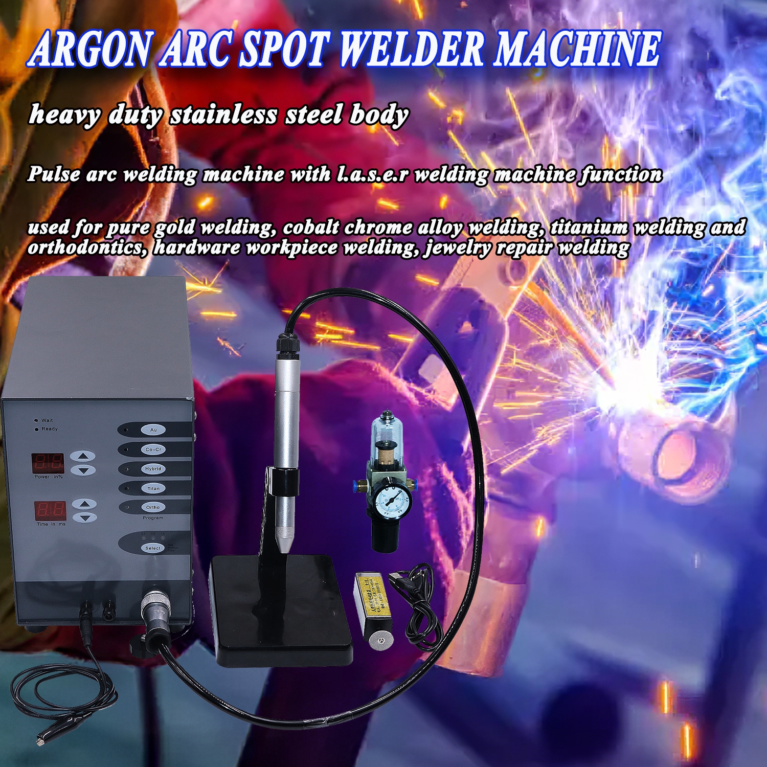 Watch Automatic Spot Welder Pulse Argon Arc Welding Machine on Amazon Live