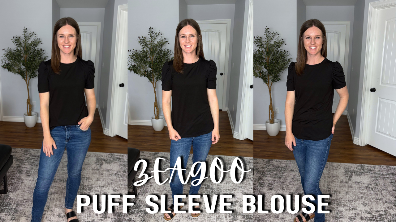 Watch SEE HOW THIS FITS! | Zeagoo Puff Sleeve Bouse on Amazon Live