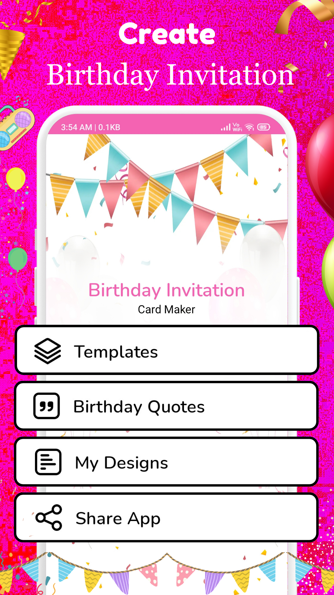 Birthday Invitation Card Maker - App on Amazon Appstore