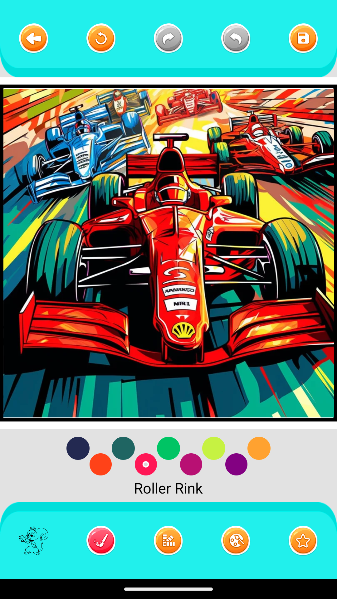 Formula Racing Car Coloring book - Coloring Book Car Games - Color Cars ...